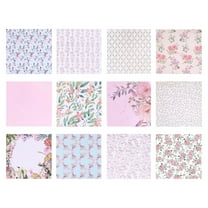 Xinhuadsh Floral Card Stock, 5.98" x 5.98", 12 Sheets - Walmart.com