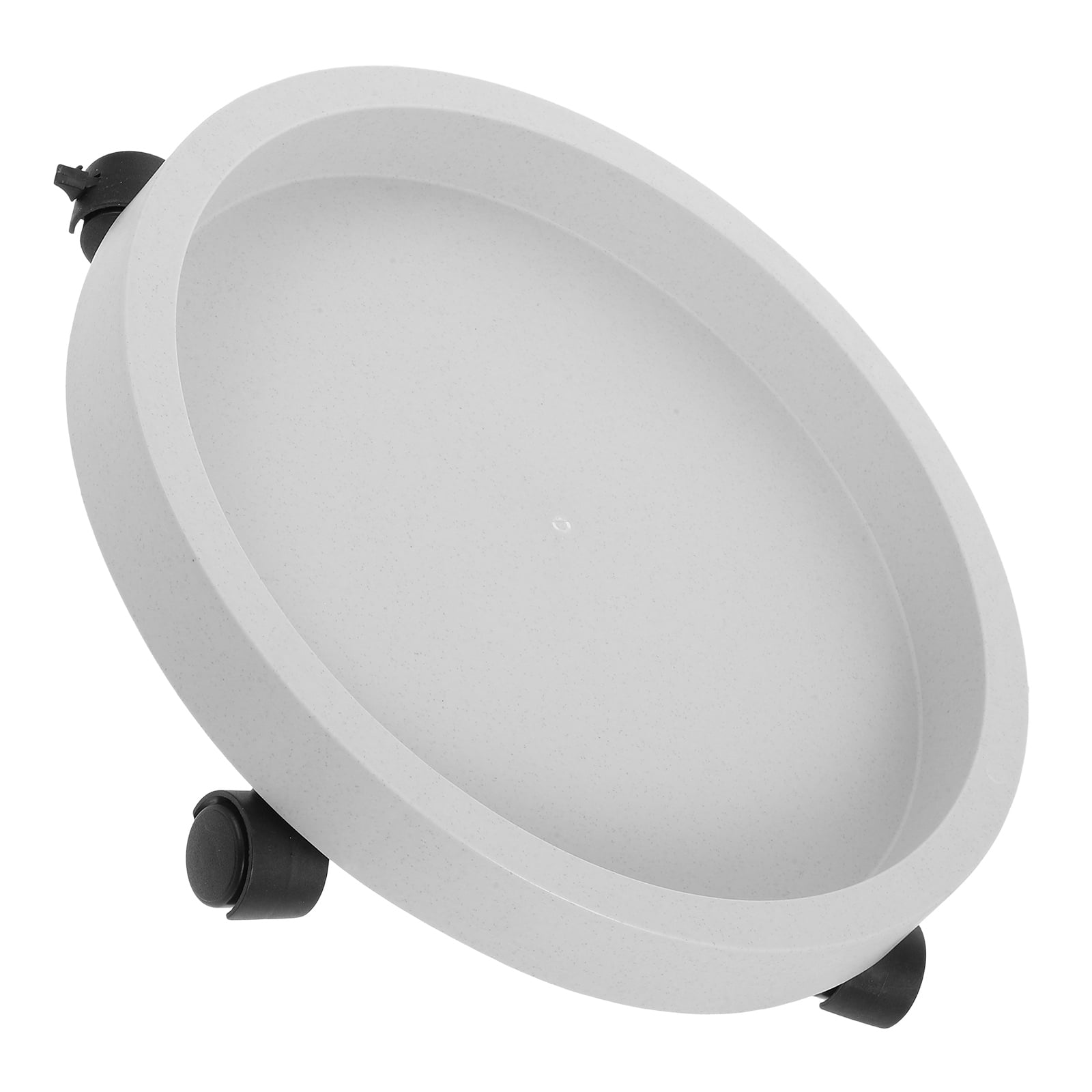 Hemoton Plant Stand With Casters Round Flower Pot Mobile Chassis Heavy ...