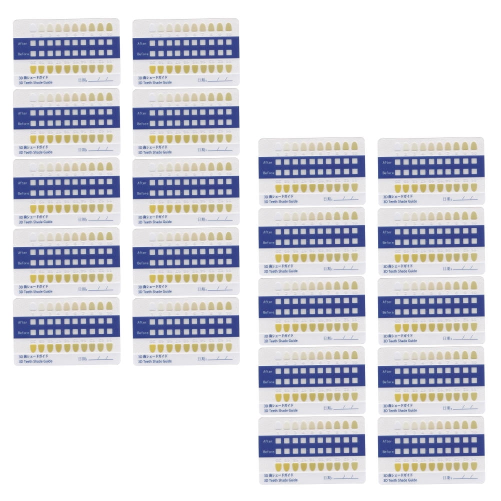 Hemoton Plaque for Teeth Tooth Color Chart Dental Supply Whitening ...
