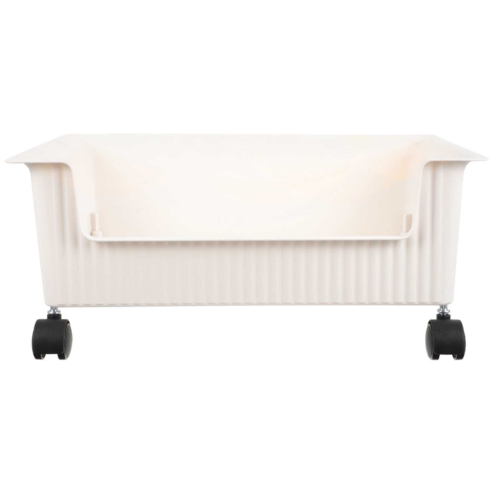 Hemoton Plastic Bookshelf Under Desk Bookshelf on Wheels Students ...