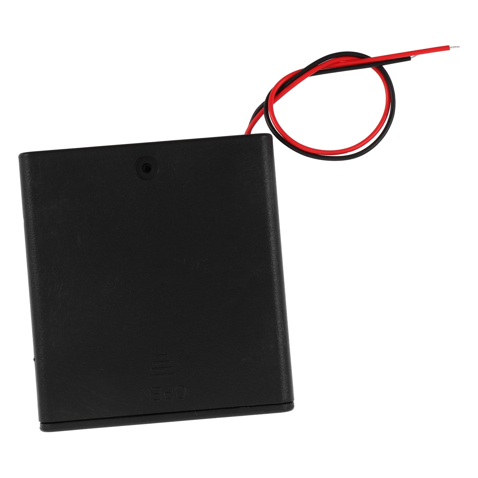 Hemoton Plastic Case Small Battery Box Organizer 4 AA Battery Case 6V ...