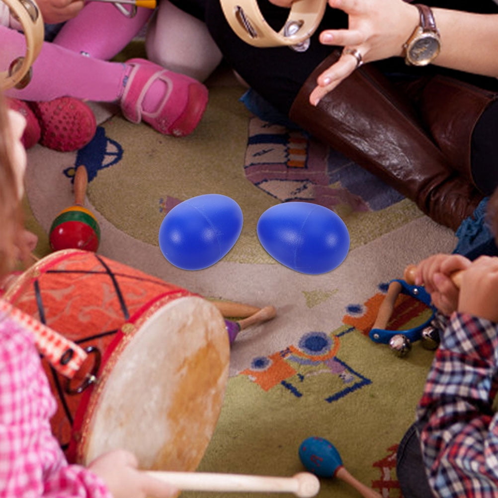 Hemoton Plastic Egg Shakers Percussion Instruments Musical Maracas Eggs ...