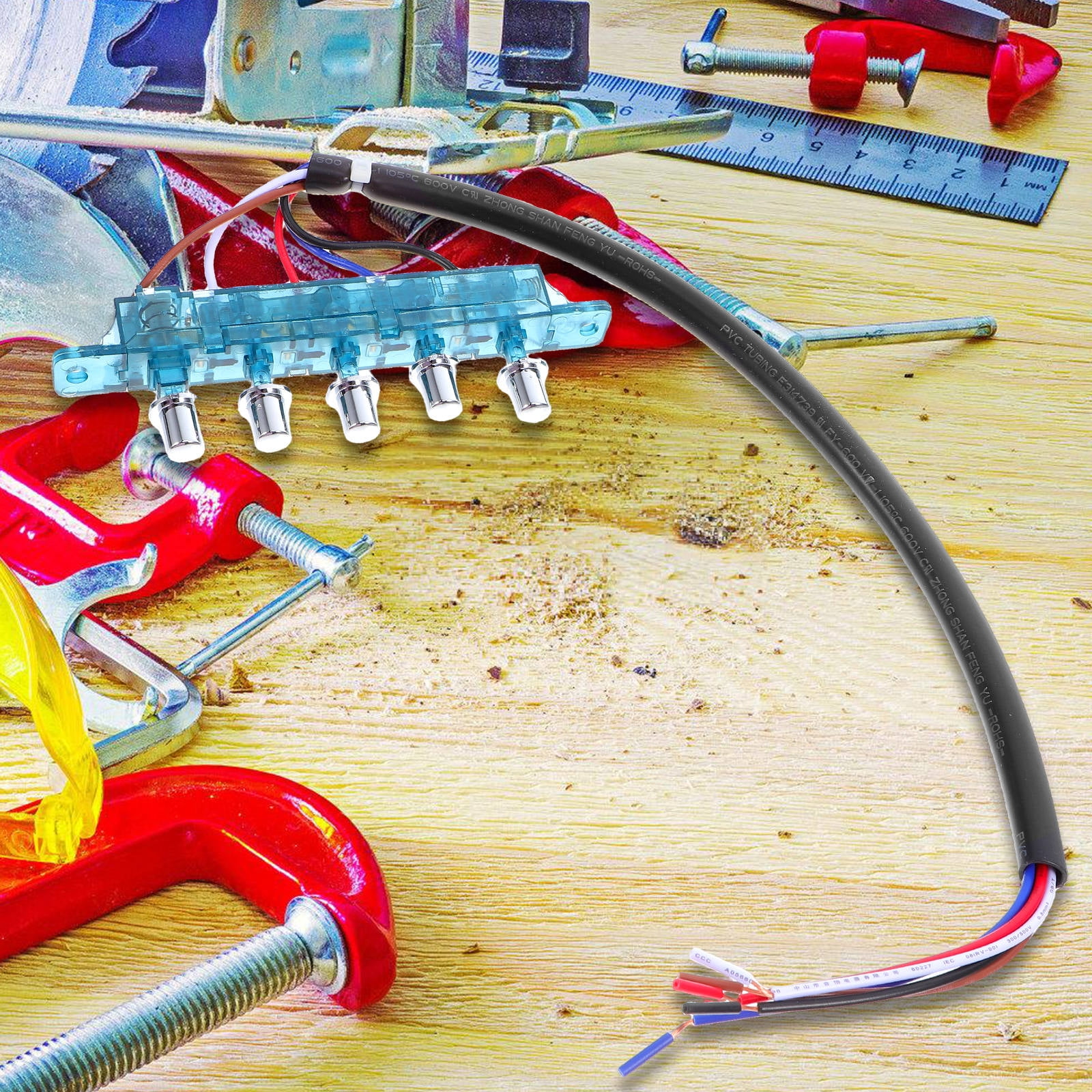 Hemoton Plastic Range Hood Switch Board with 5Button Control for ...