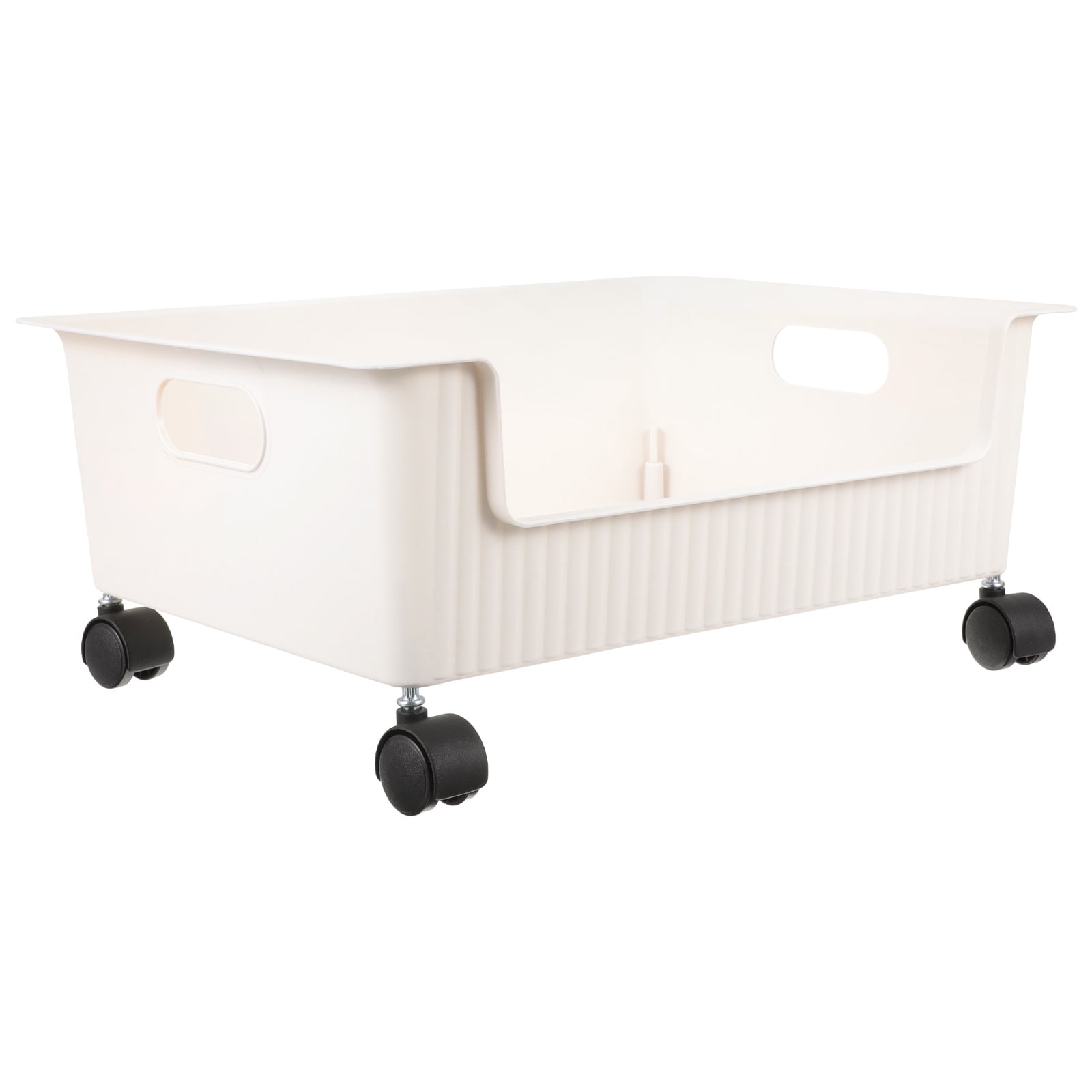 Hemoton Plastic Storage Organizer with Wheel Dormitory Books Storage ...