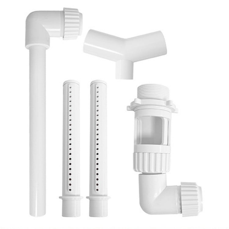 HEMOTON Plastic Pool Fountain Adapter for Pipe White Versatile ...