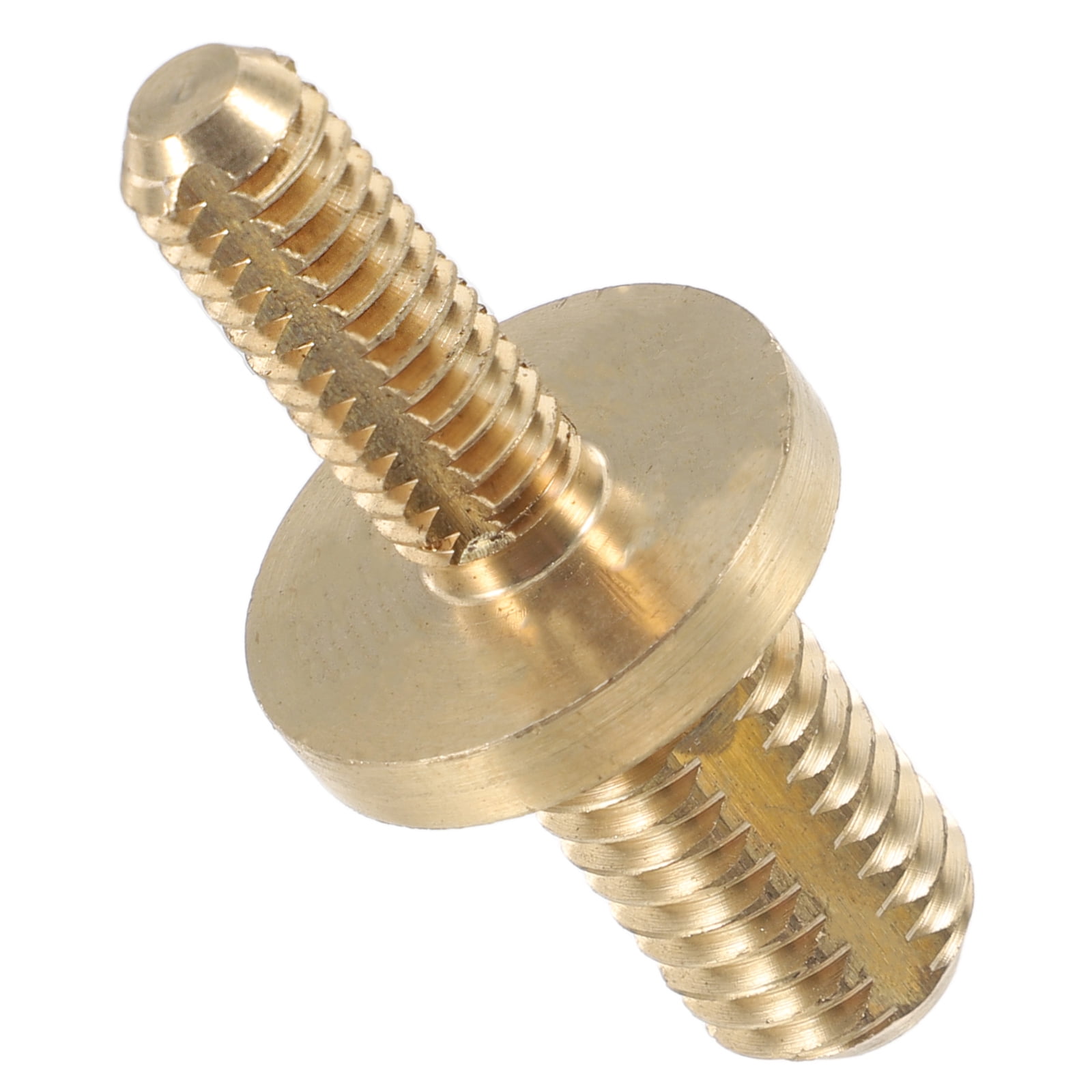 Hemoton Pool Snooker Cue Screws 1/2 Walking Cane Wood Stick Threaded Brass Joint Pin Connector ...