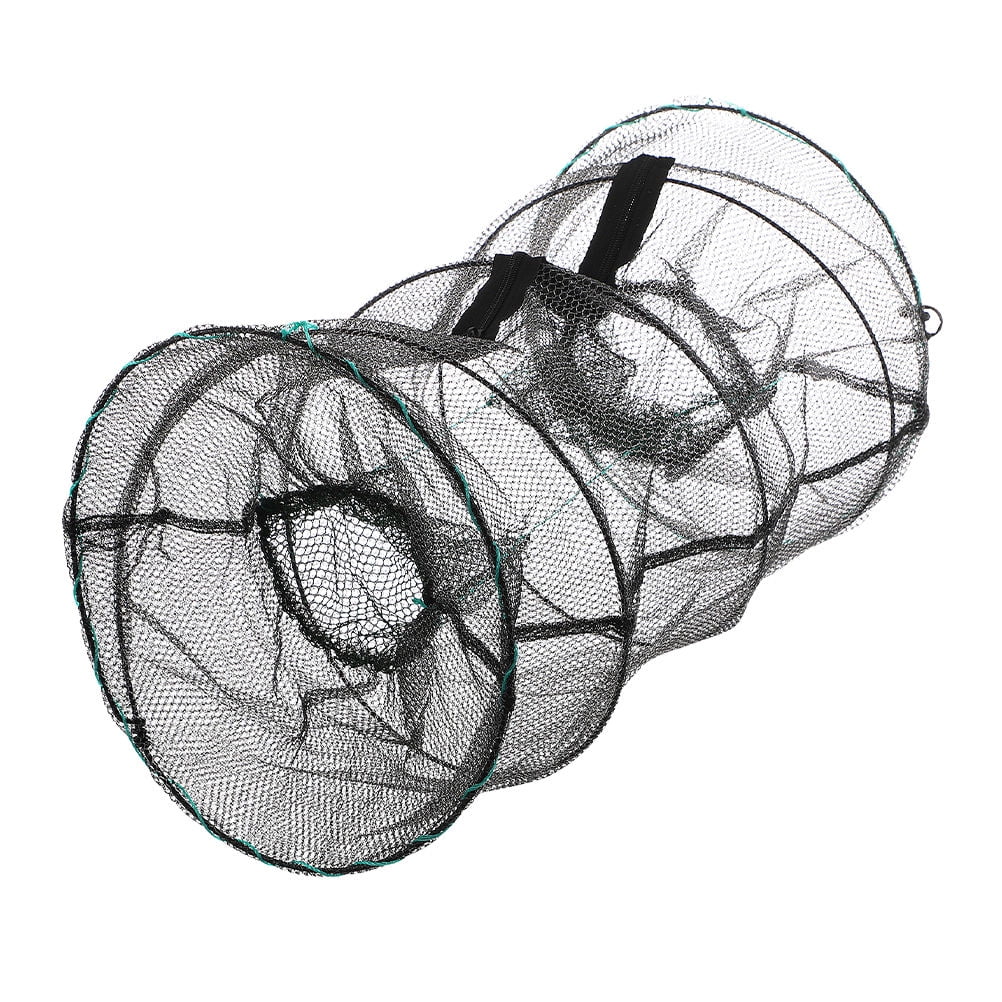 Hemoton Portable Folded Fishing Net Crab Net Fish Net Hand Casting Cage Crab Net Foldable ...