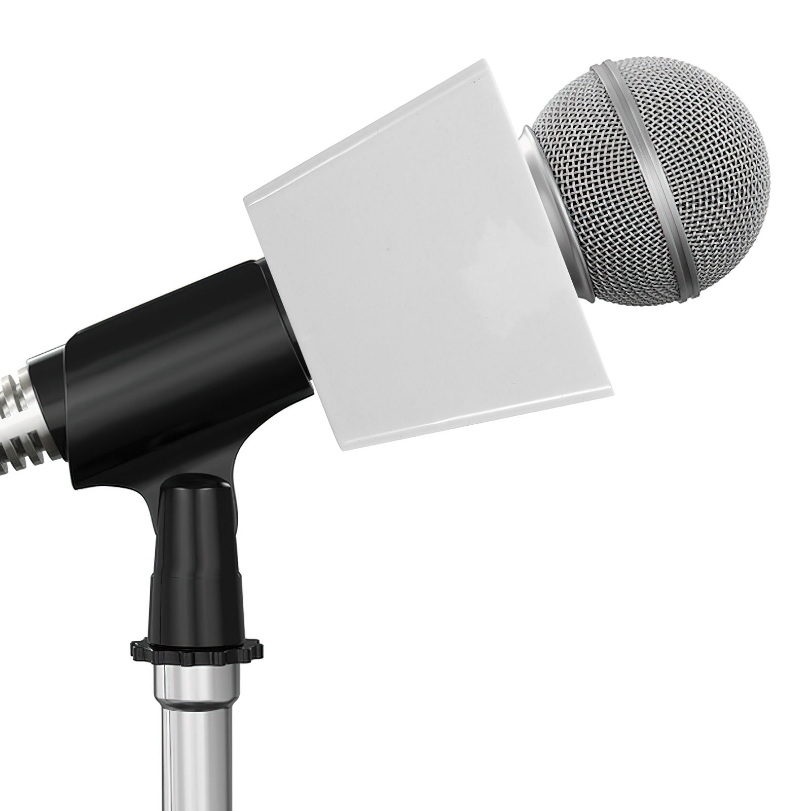 Hemoton Portable Interview Microphone Flag Station with Logo Box Prop ...