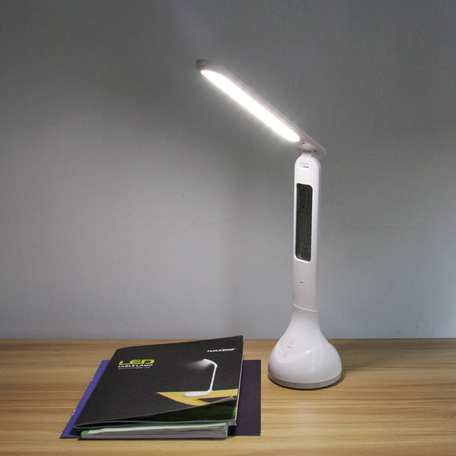 Hemoton Portable LED Desk Lamp Dimmable Bedside Table Lamp with ...