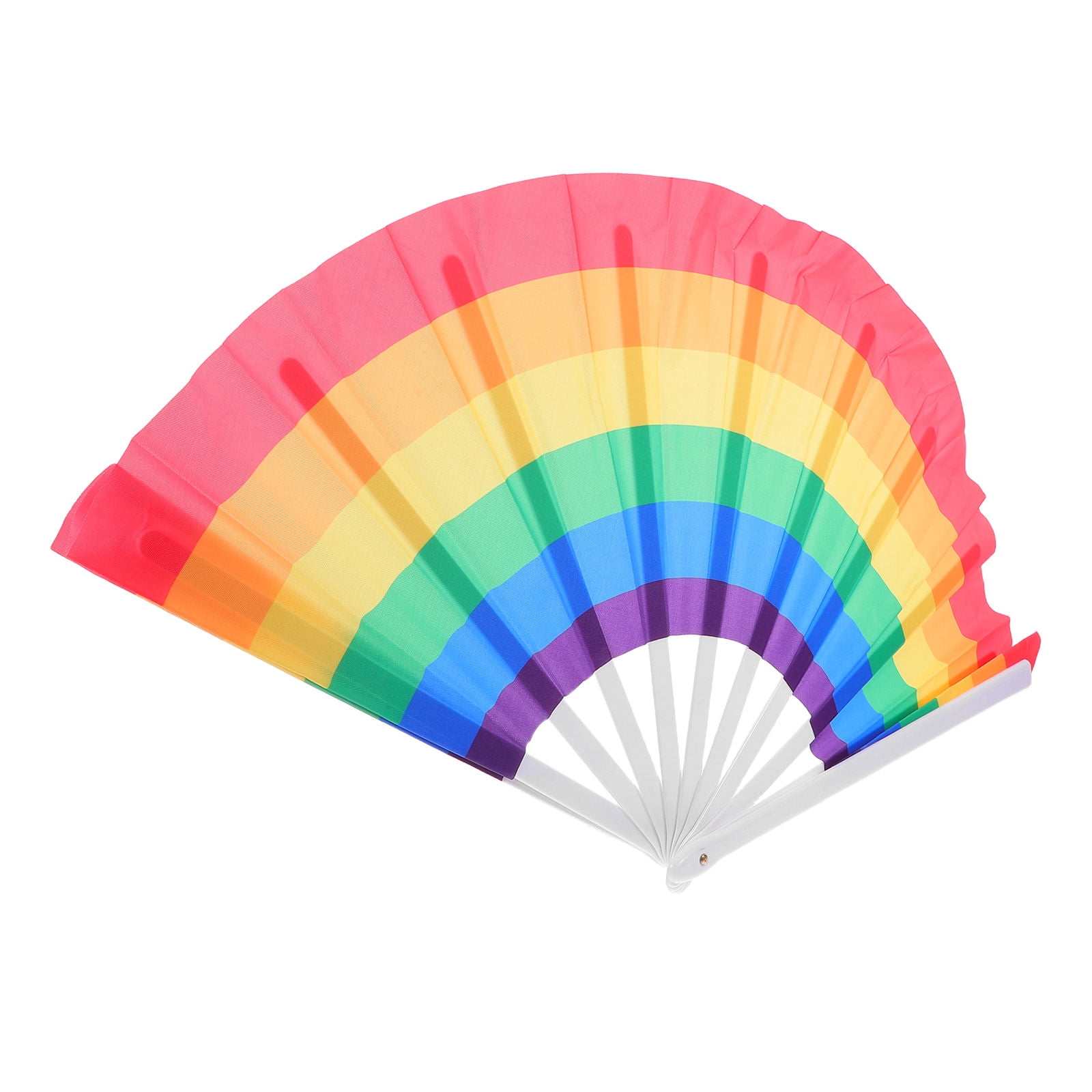 HEMOTON Rainbow Folding Hand Fan for Decoration Lightweight Portable ...
