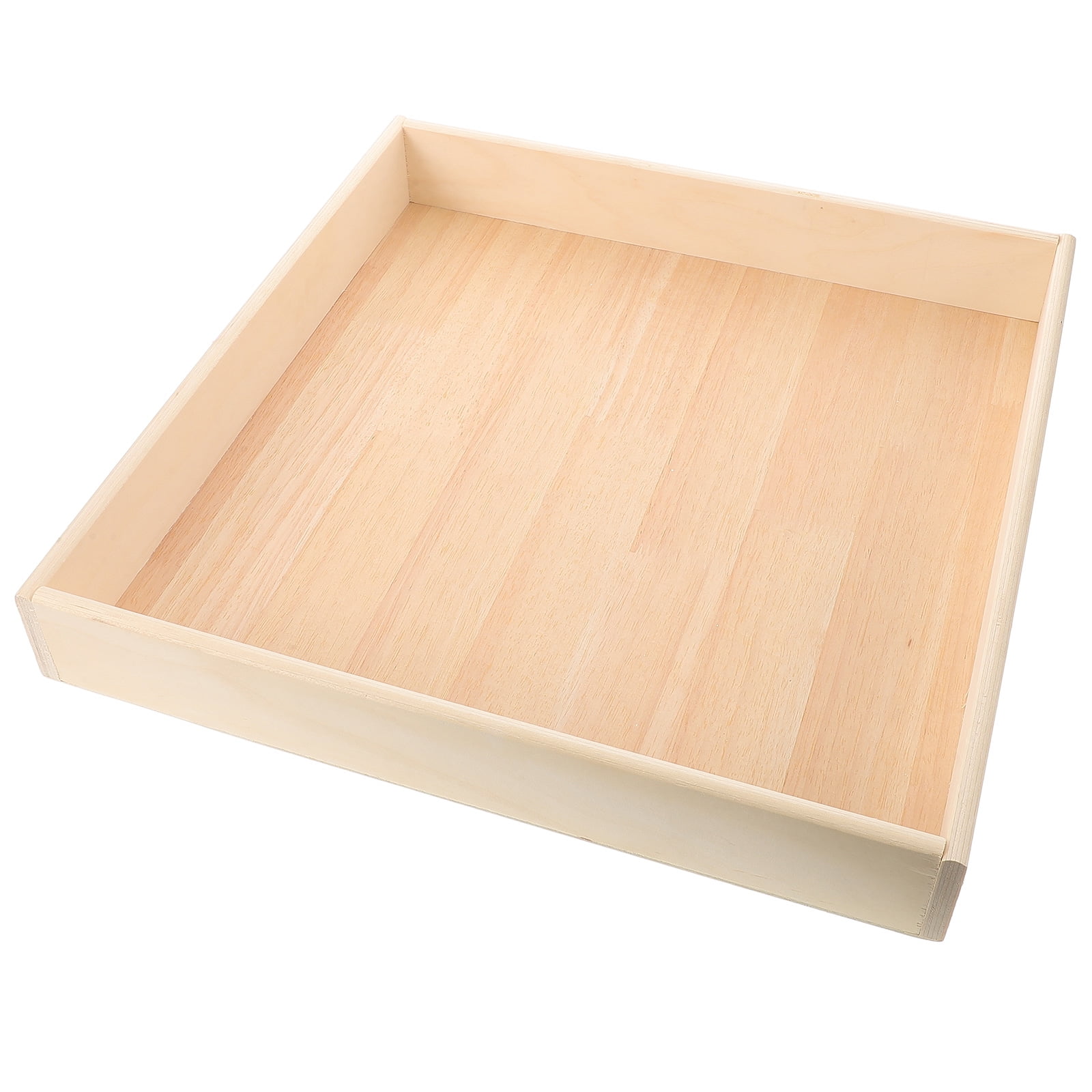 HEMOTON Beige Wooden Sand Tray for Kids Safe Indoor Outdoor Play ...