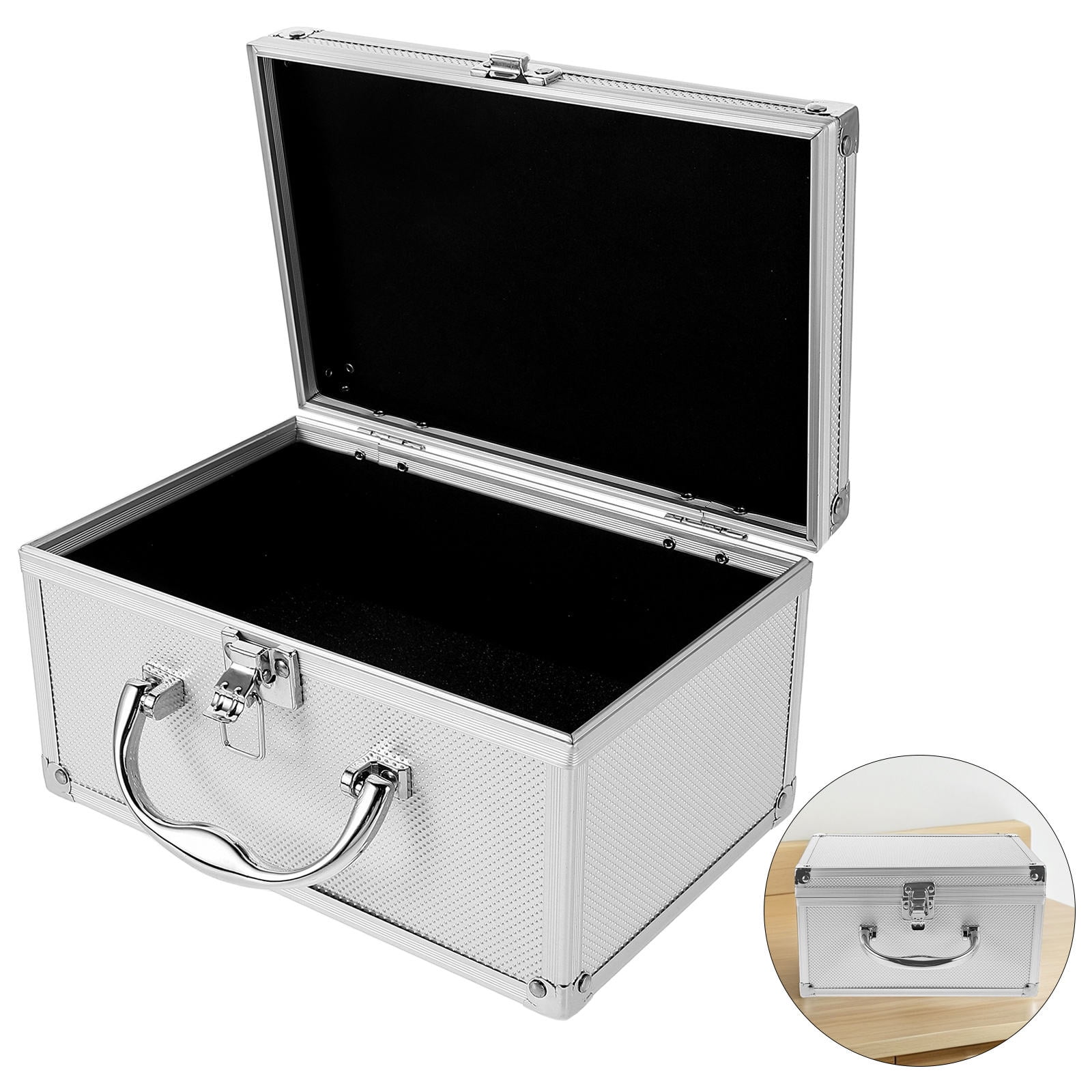 Hemoton Portable Tool Chest Small Metal Toolbox Watch Display Diy ...