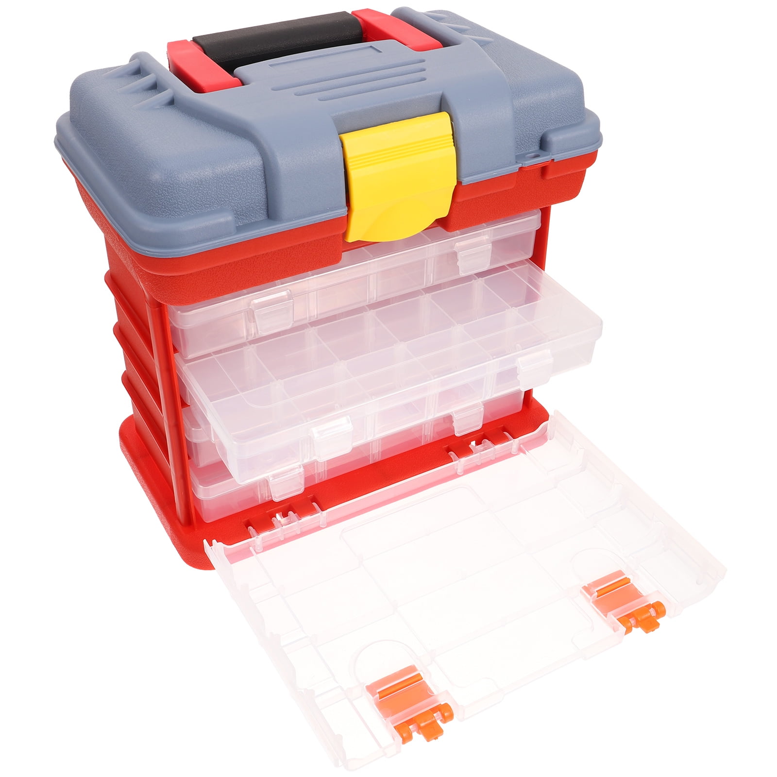 Hemoton Portable Tools Box Removable Divider Parts Box Compartment Tool ...