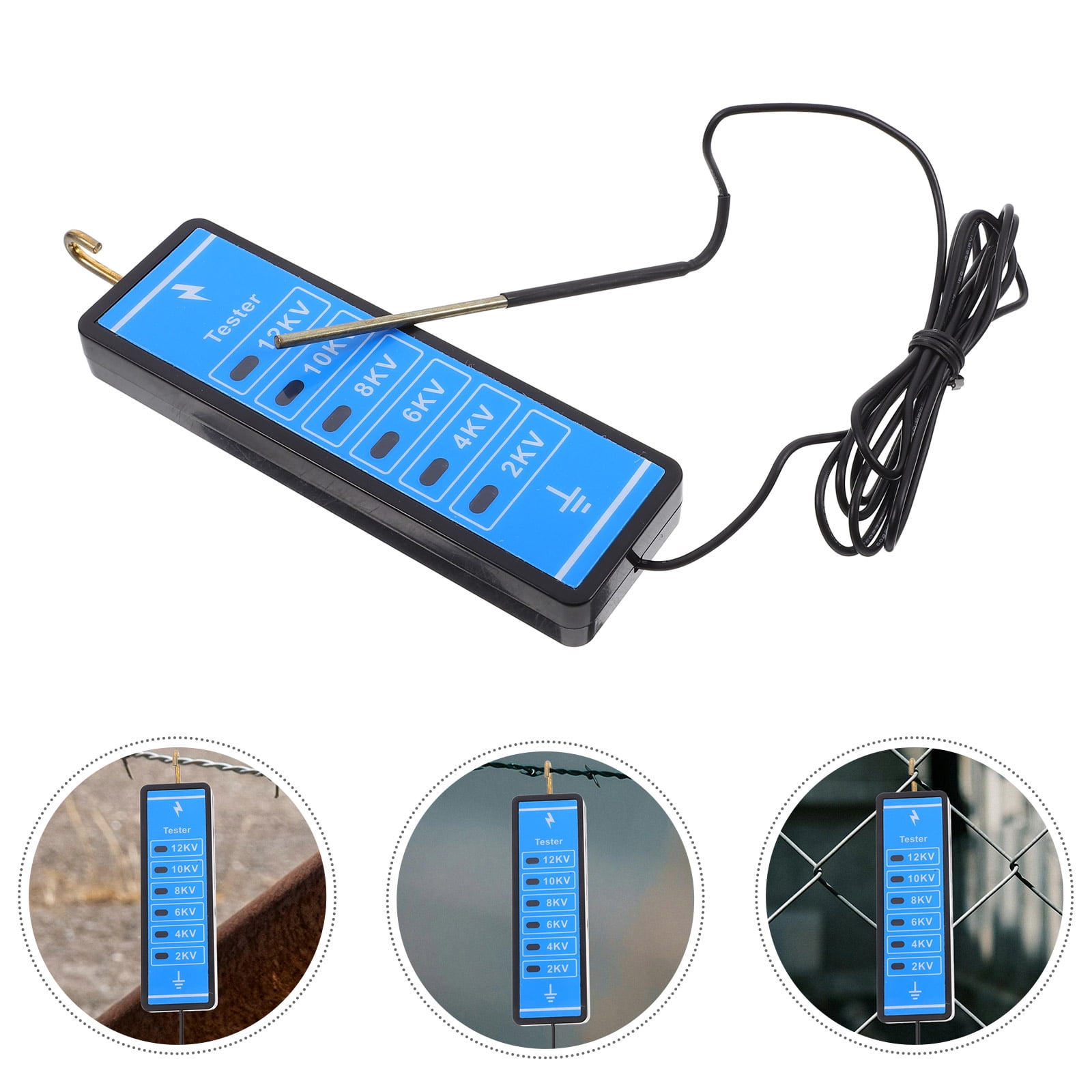 Hemoton Portable Voltage Tester for Farm Fence Electric Fence Tester ...