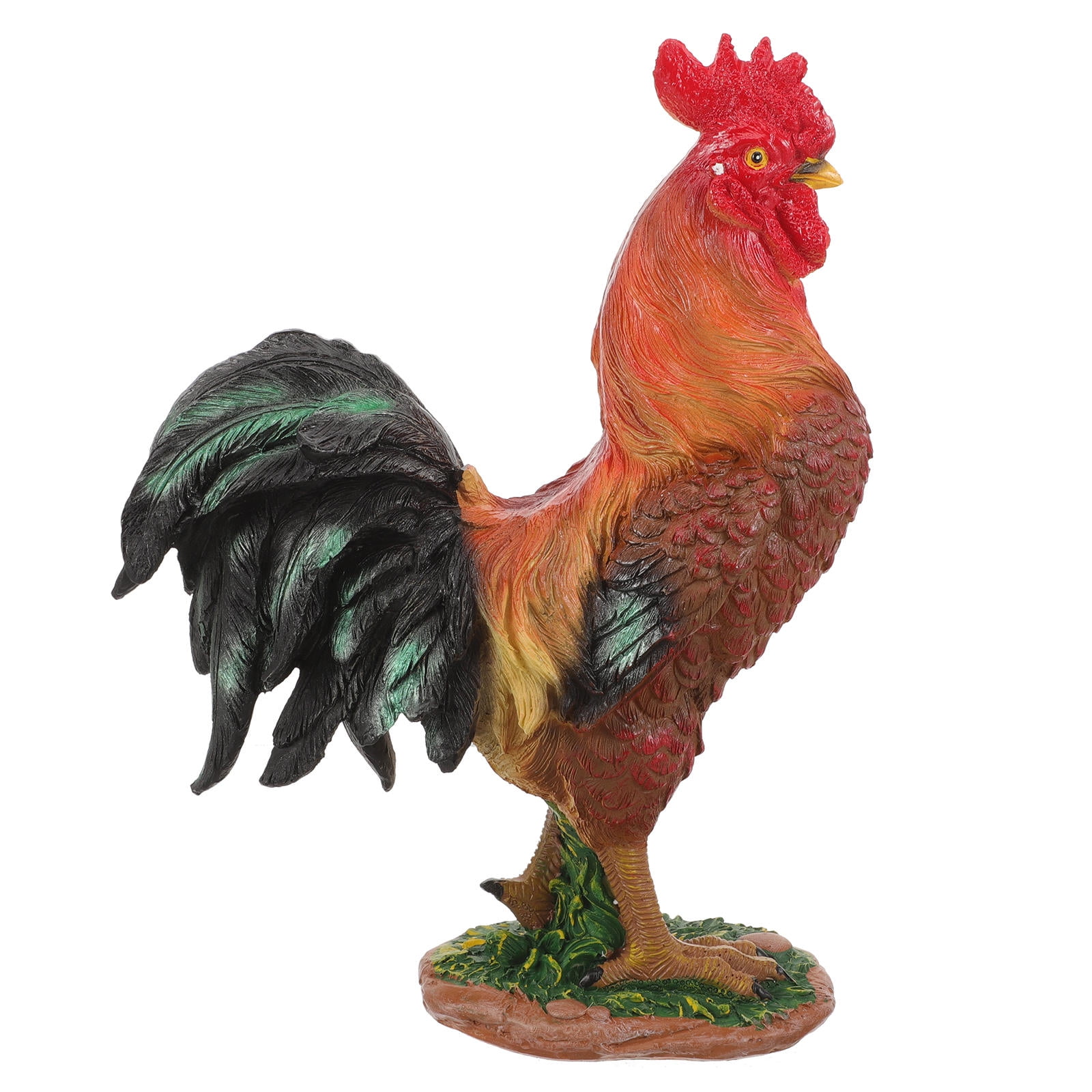 Hemoton Poultry Model Home Decor Garden Chicken Statues Rooster ...