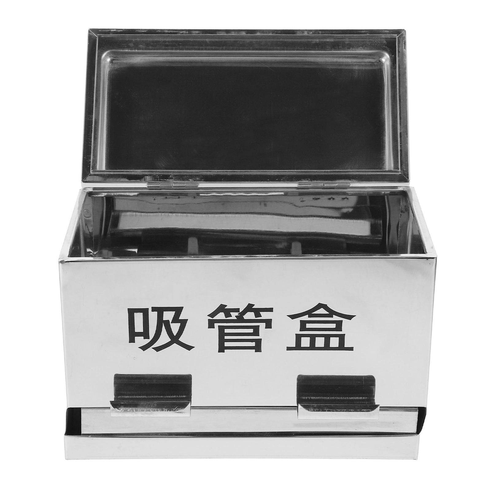 Hemoton Pressing Type Straw Box Straw Storage Box Restaurant Straw ...