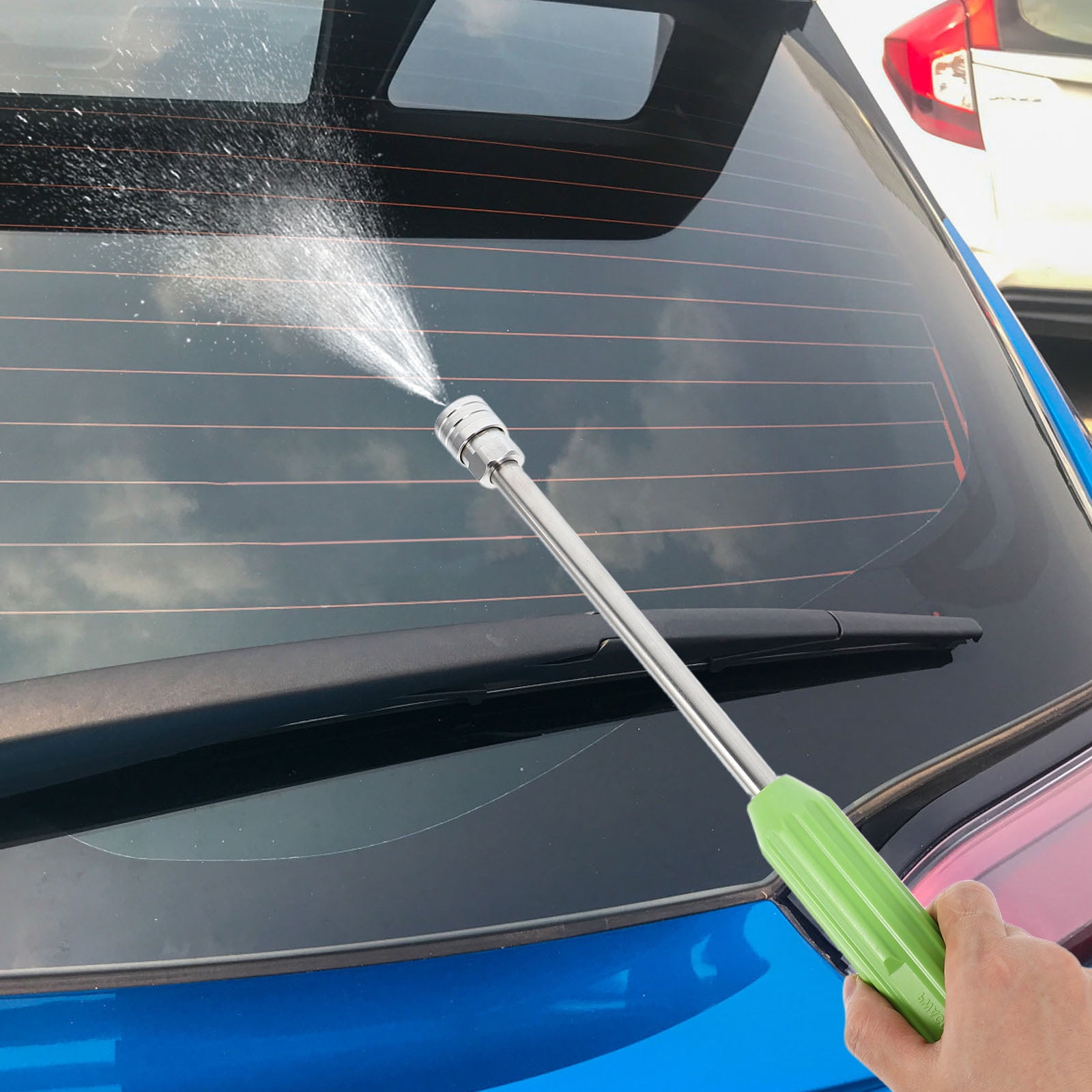 Hemoton Pressure Washer Extension Pole Stainless Steel Wand High ...