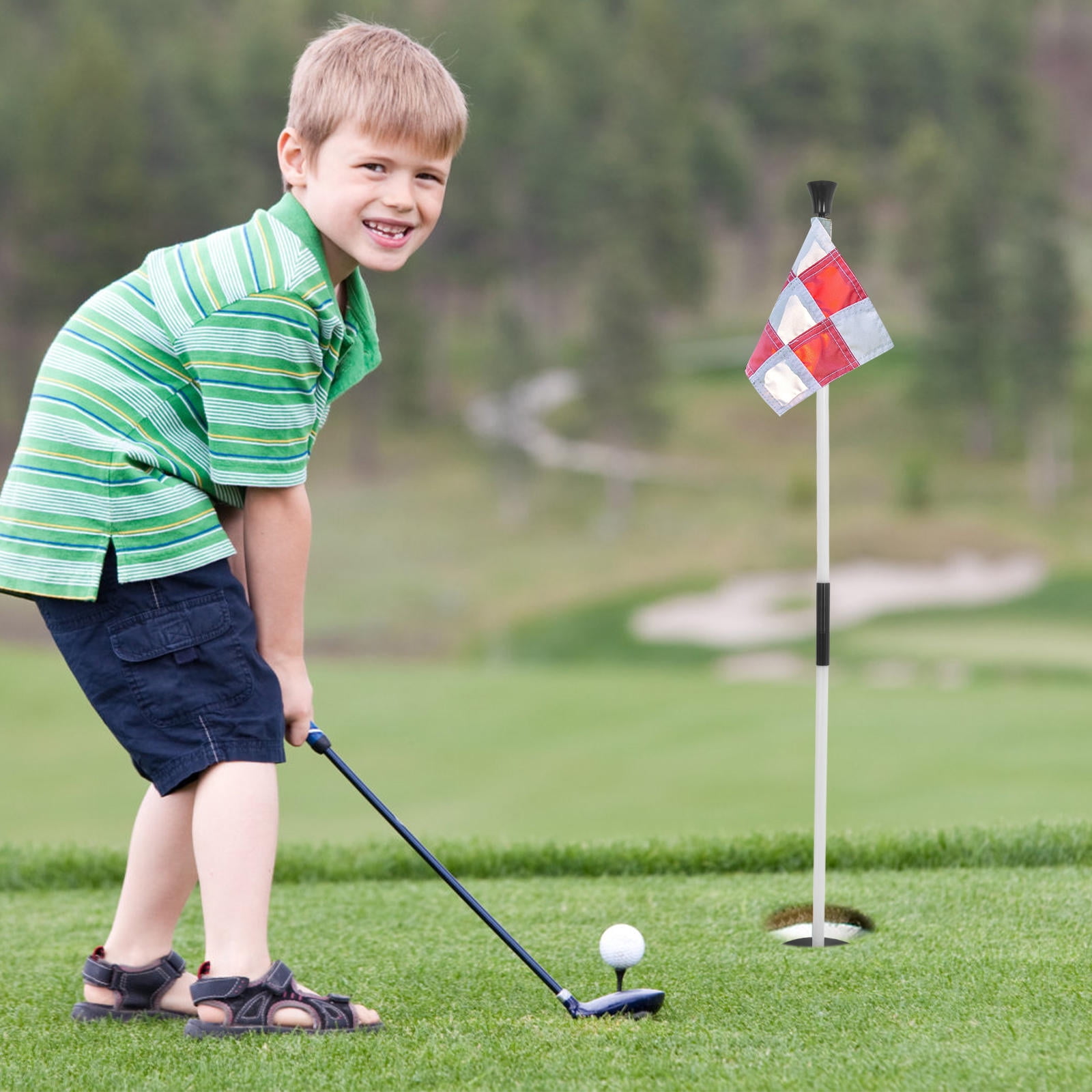 Hemoton Professional Flagstick Flag Pole Golf Sports Flagpole Flag Pole ...