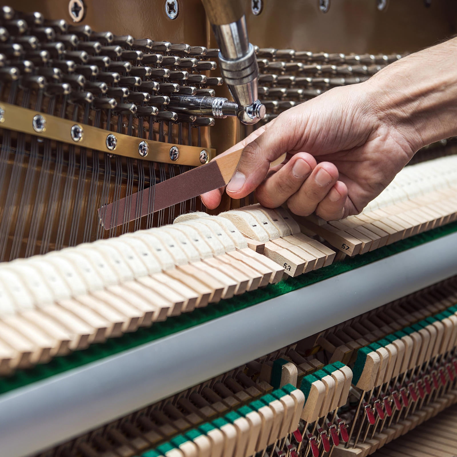 Hemoton Professional Piano Tuning Hammer Wooden Sandpaper Block ...