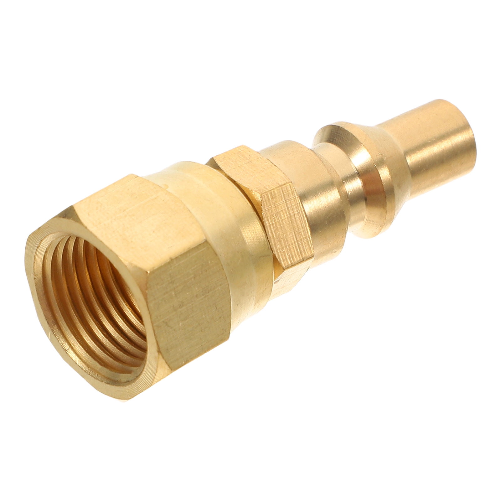 Hemoton Propane Quick Connect Adapter For Bbq Grills And Fireplaces 1/4 Inch to 3/8 Inch Brass ...
