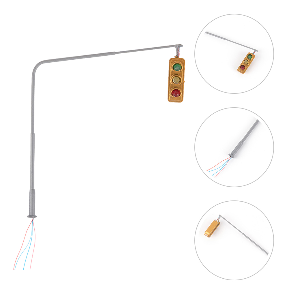 SOPOTUTU Metal ABS Miniature Design Train Signal Light for Model ...