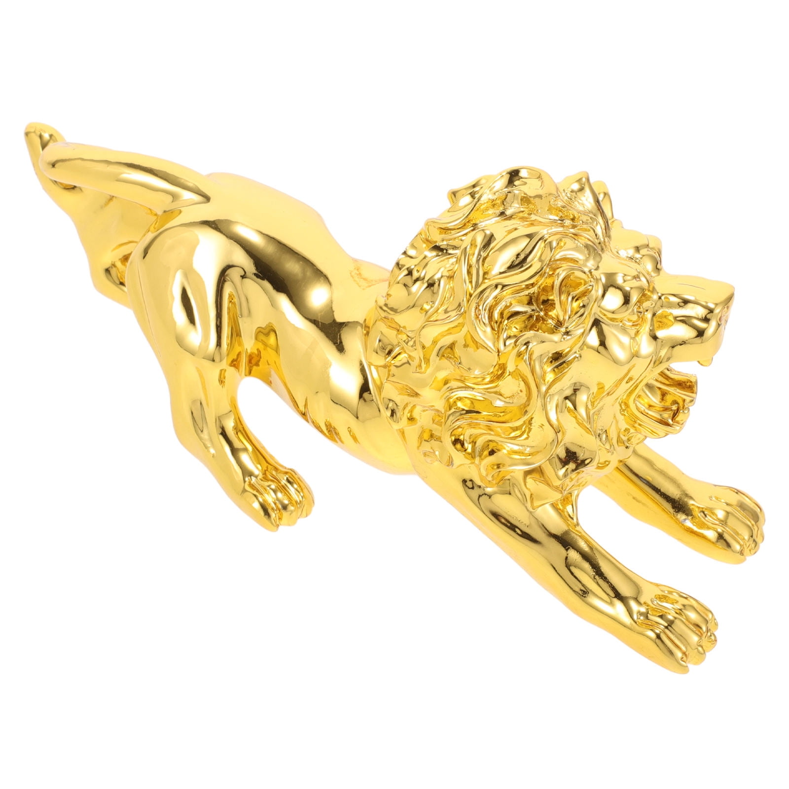 Hemoton Realistic Lion Ornament Resin Lion Statue Wildlife Sculpture ...