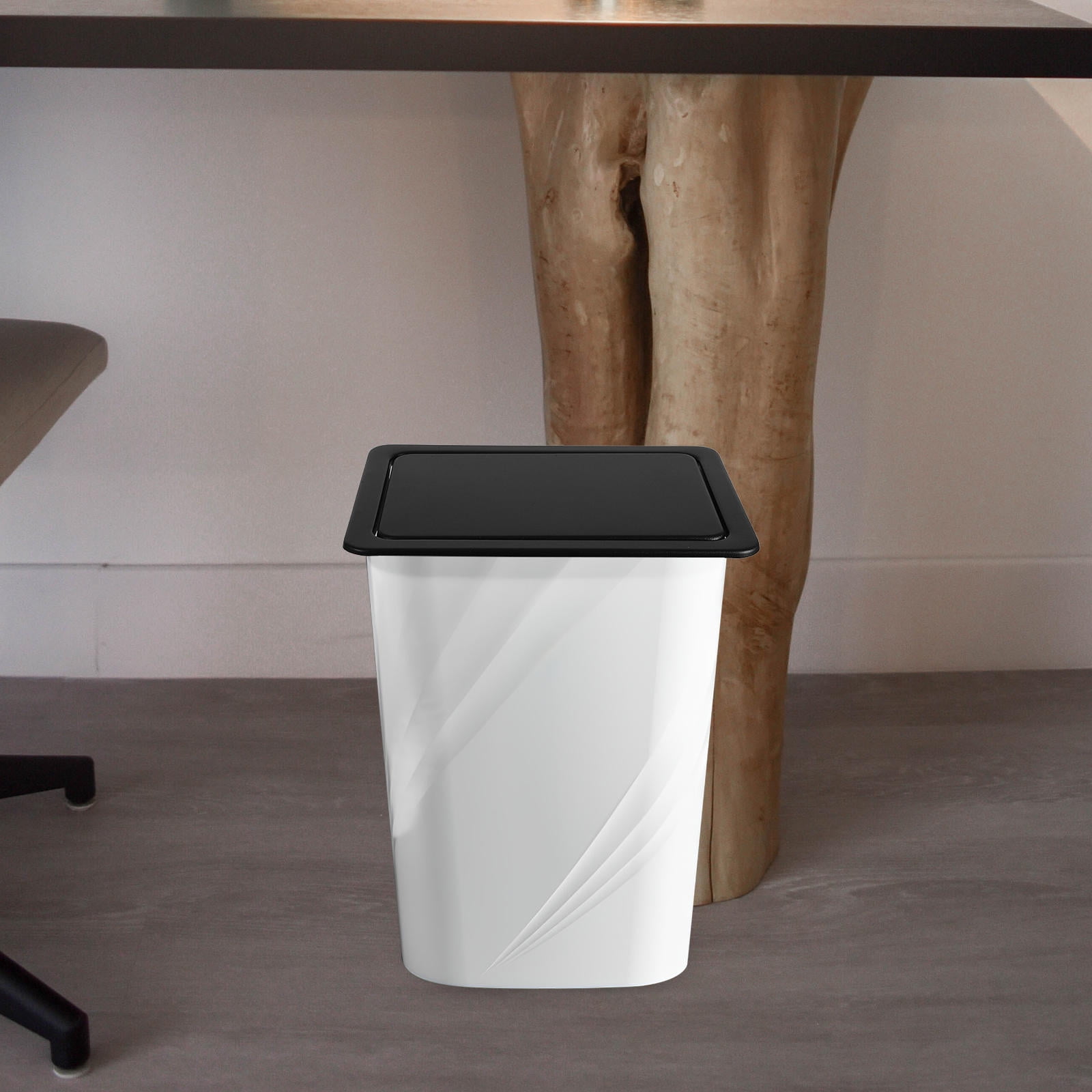 Hemoton Recessed Trash Can Lid Stainless Steel Material Swinging Flap ...