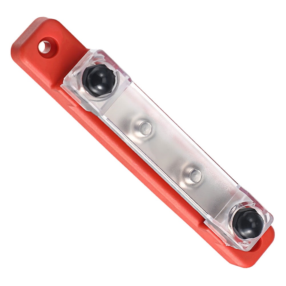 Hemoton Red Black Single Row 2-Way Bus Bar Terminal Block for RVs and ...