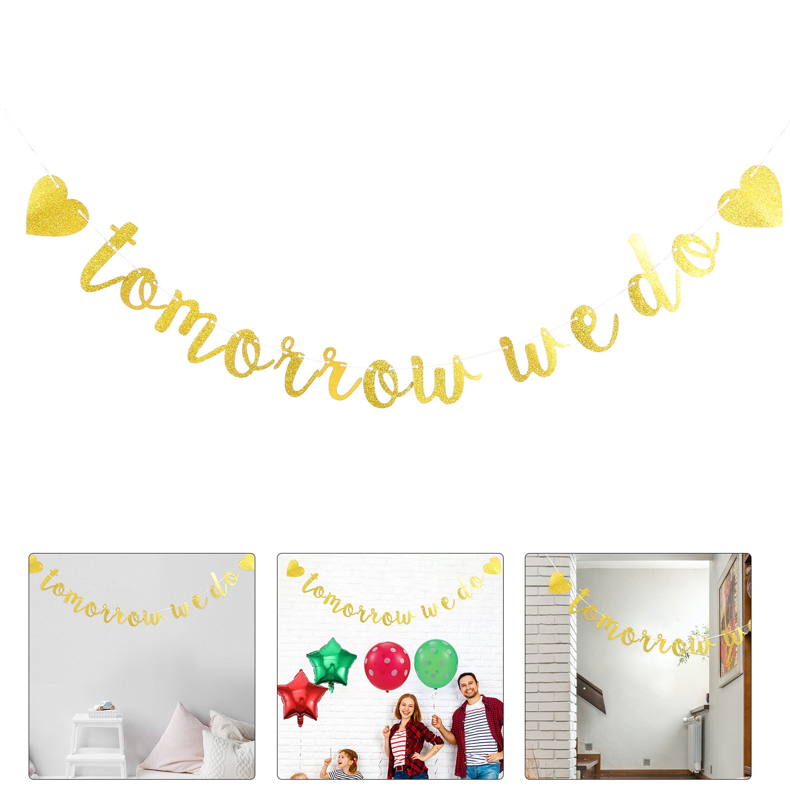 Hemoton Rehearsal Dinner Banner Decorative Wedding Party Banner Themed ...