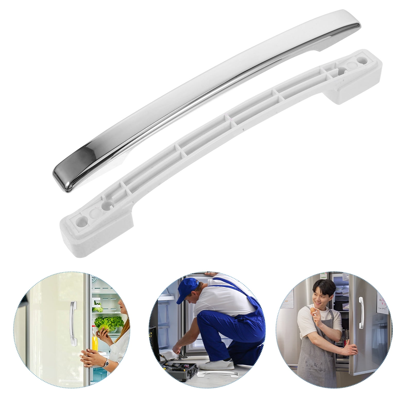 Hemoton Replacement Refrigerator Door Handle Universal Plastic Freezer ...