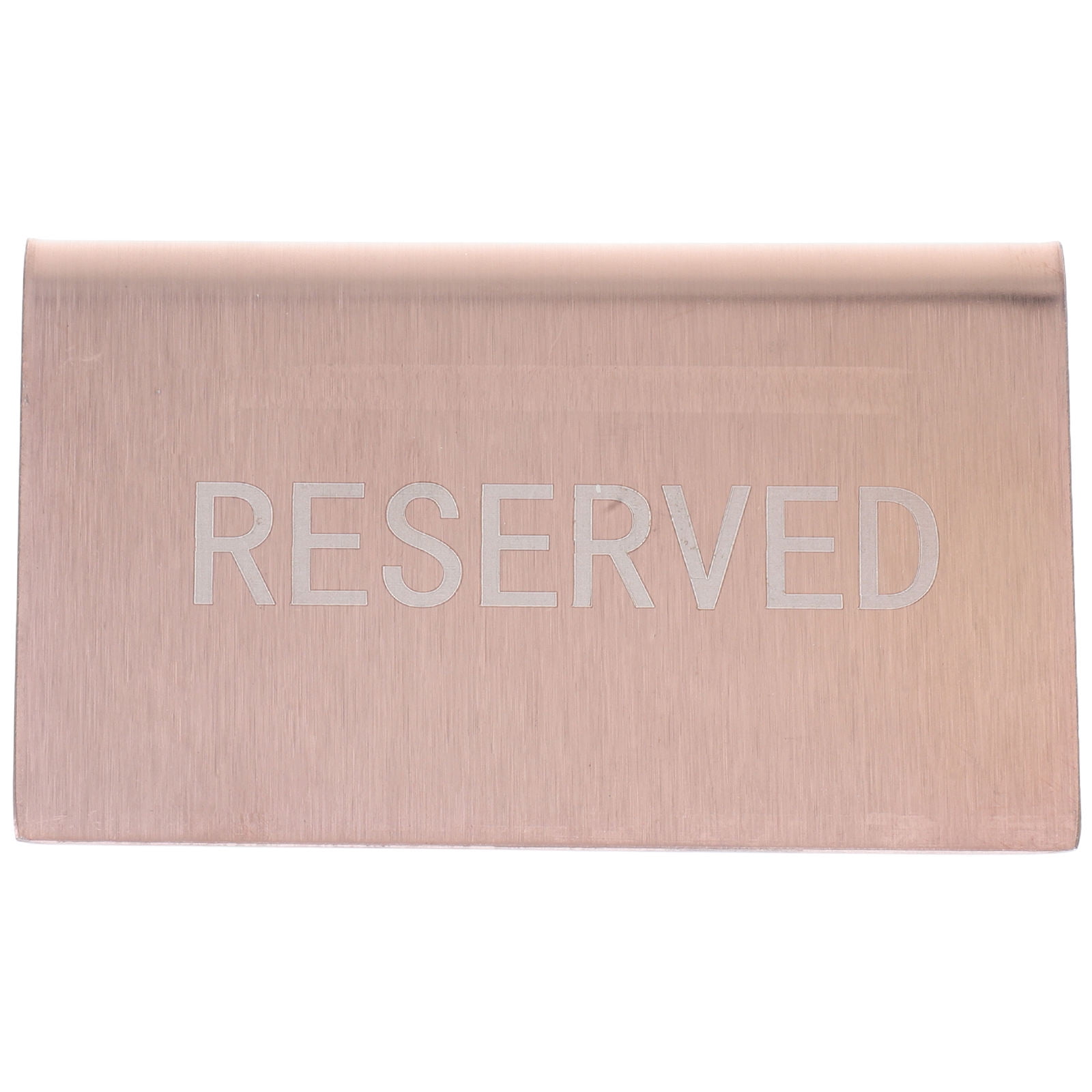 Hemoton Reserved Sign Stainless Steel Reserved Table Tent Signs ...