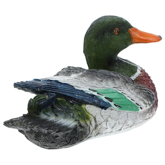Hemoton Resin Duck Figurine Charming Garden Duck Statue For Pond ...