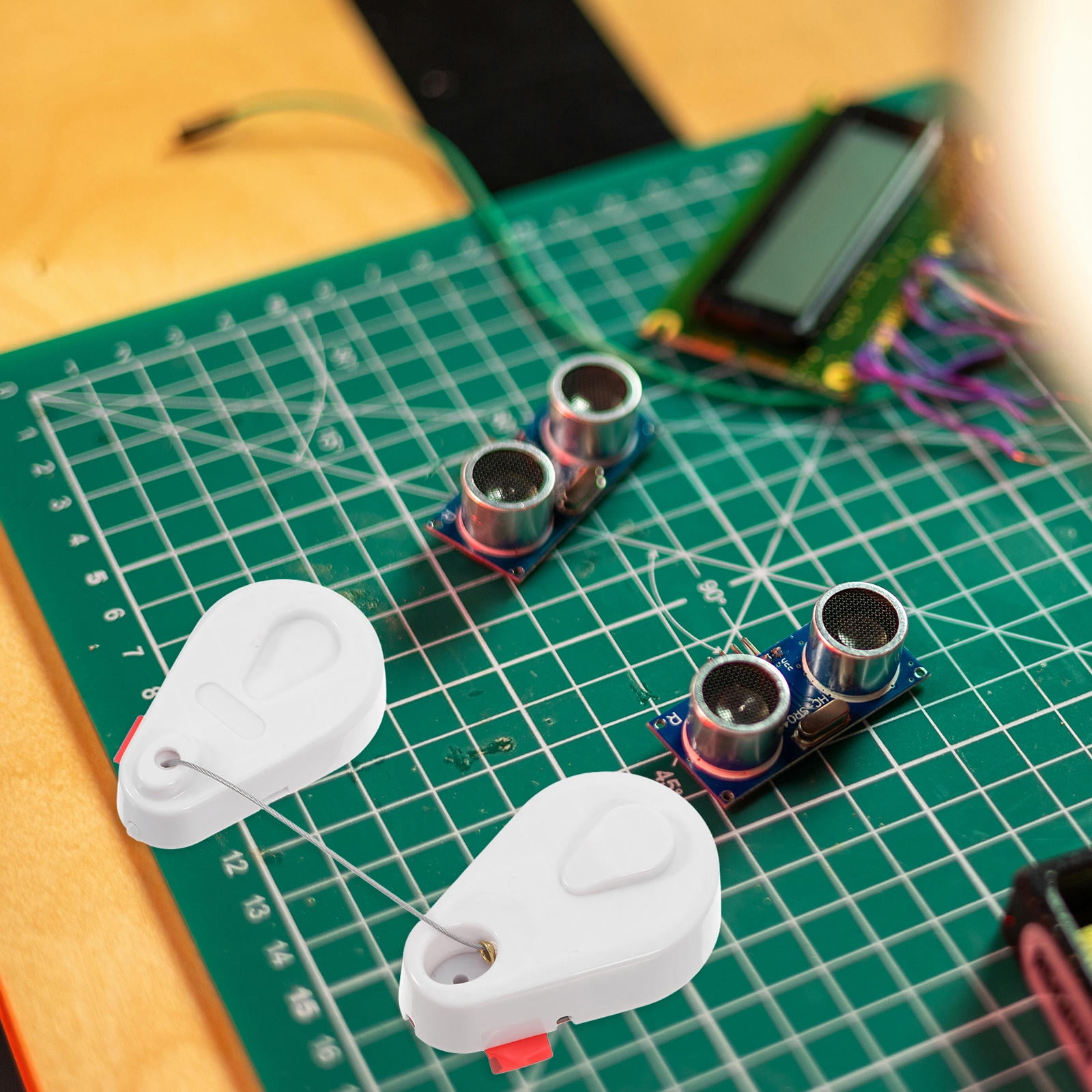 Hemoton Retractable Security Cable Lock Remote Control Security Lock ...