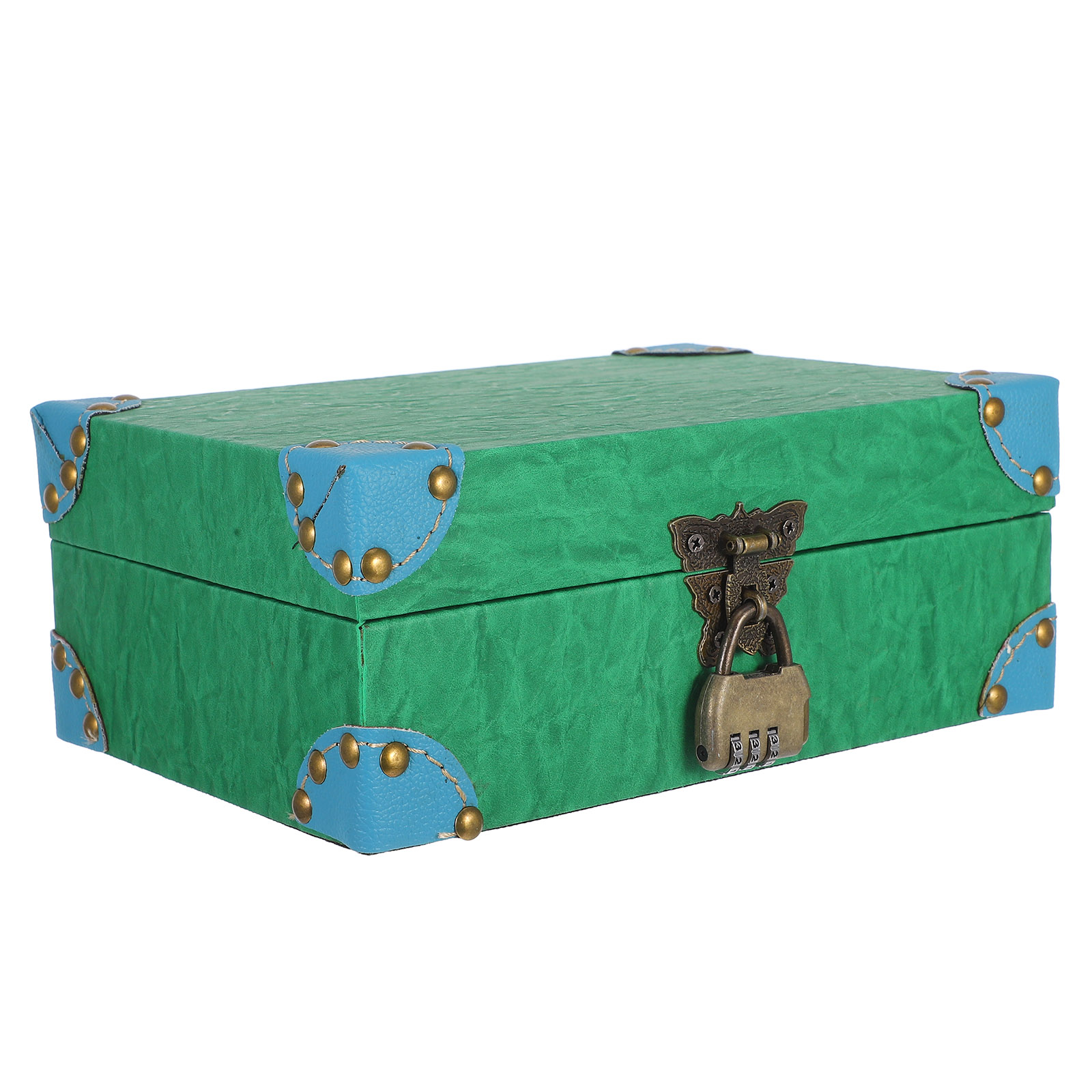 Hemoton Retro Wood Jewelry Box With Lock European Style Decorative ...