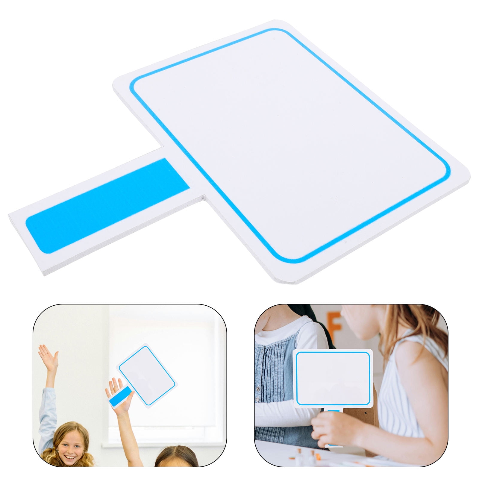 Hemoton Reusable Double Sided Handheld Whiteboard 1 Set for Classroom ...