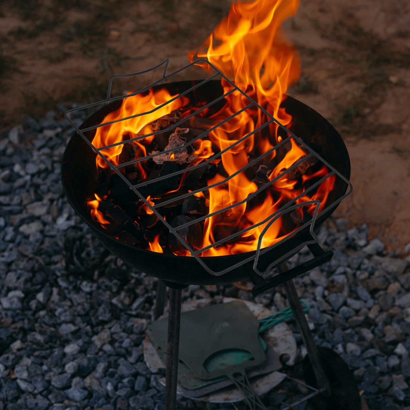 Hemoton Rib And Chicken Rack For Outdoor Bbq Roaster Rack Replacement ...