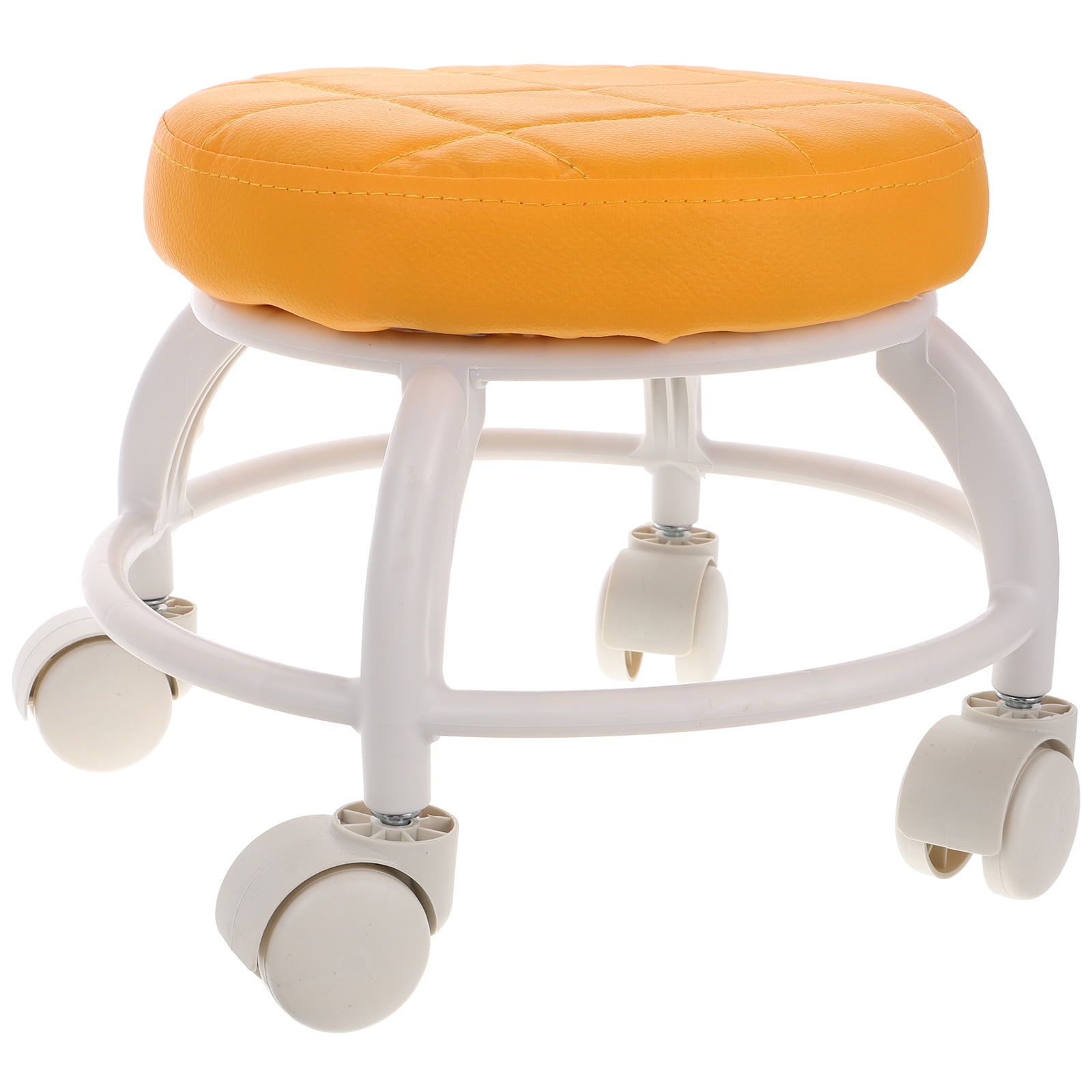 Hemoton Rotate Rolling Stool with Locking Wheels Beauty Salon Office ...