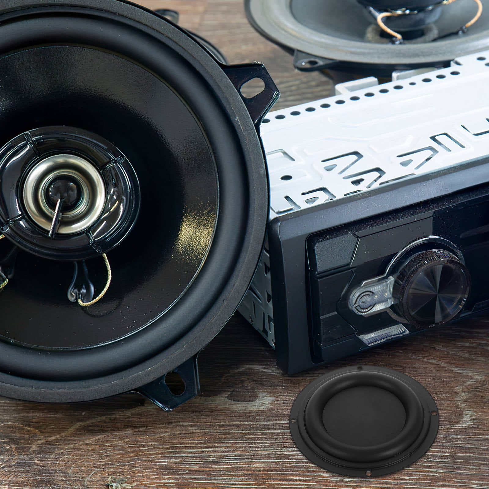 SOPOTUTU Bass Speaker Plate Rubber Vibration Membrane for Audio ...