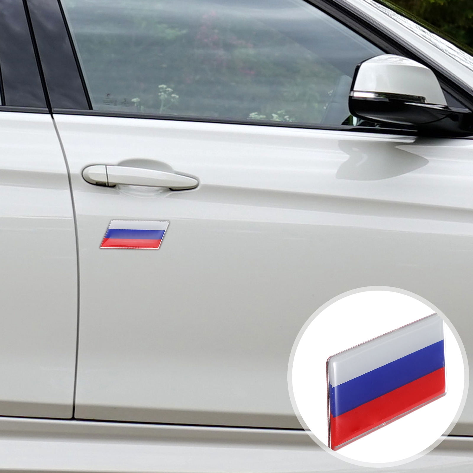 RENACLIPY National Flag Aluminum Car Sticker 1 Piece Decal for Car ...