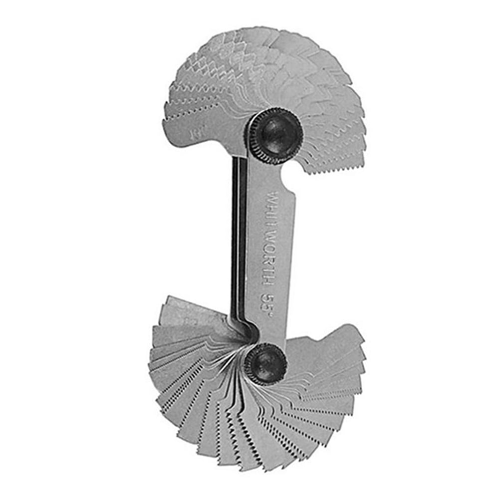 Hemoton Screw Thread Pitch Cutting Gauge Tool Set Centre Gage Inch ...