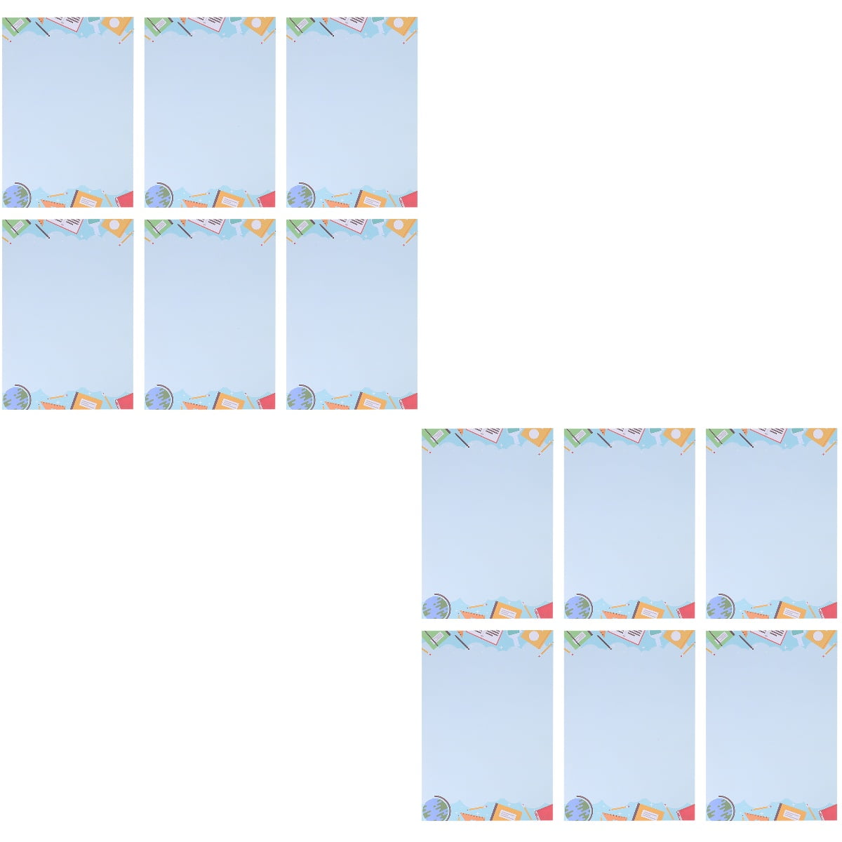 Hemoton Set of 2 Colored Printer Paper Kindergarten Letterhead Student ...