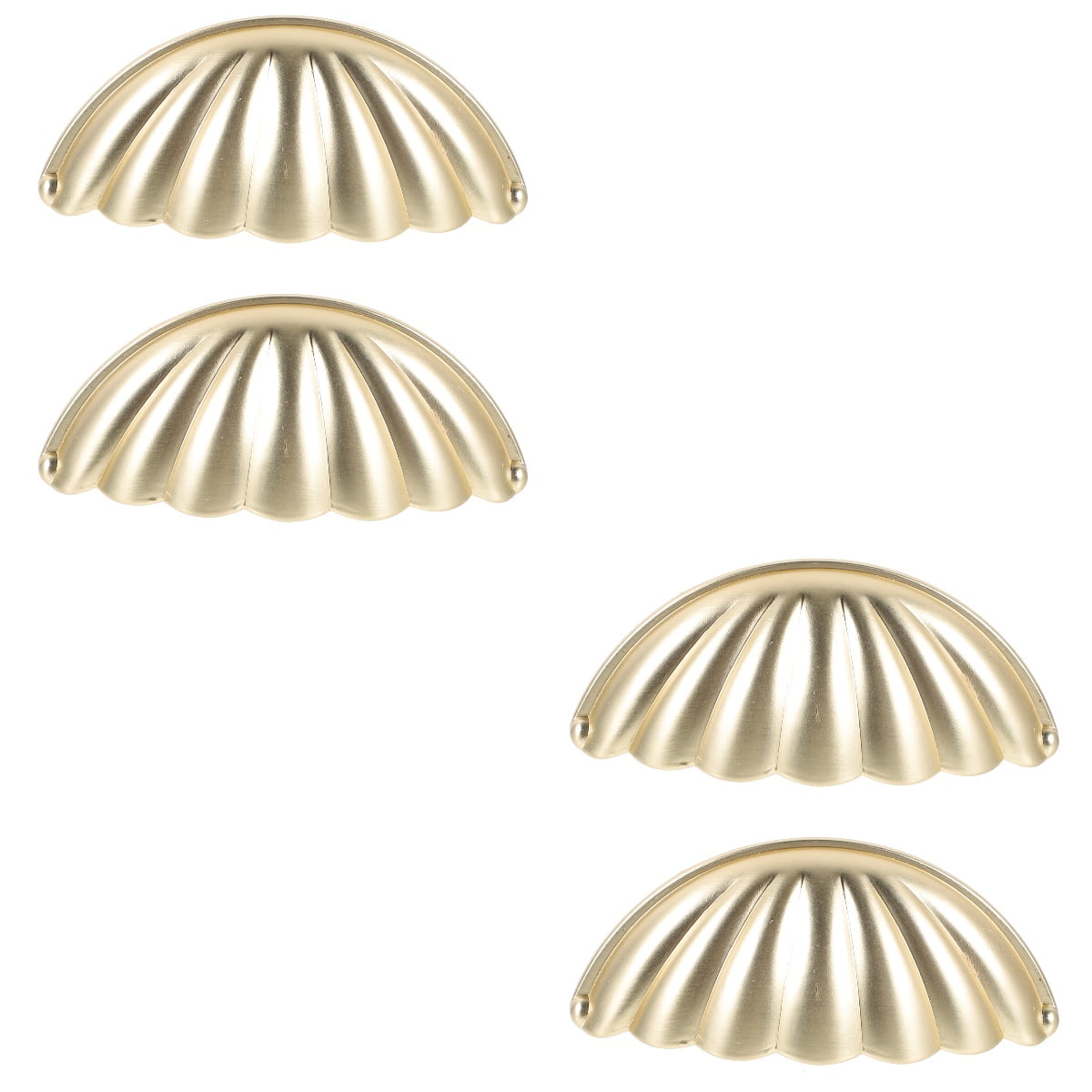 Hemoton Set of 2 Wardrobe Door Handle Metal Pulls Tabs Hinge Golden ...