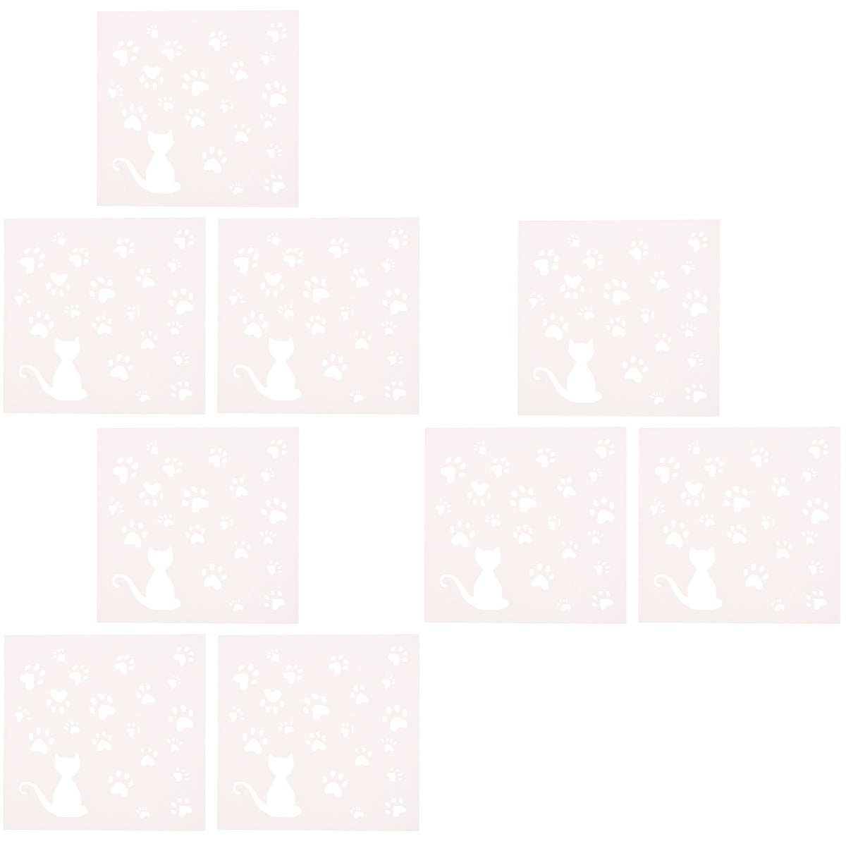 Hemoton Set of 3 Cartoon Stencils Notebook Stencils M White - Walmart.com