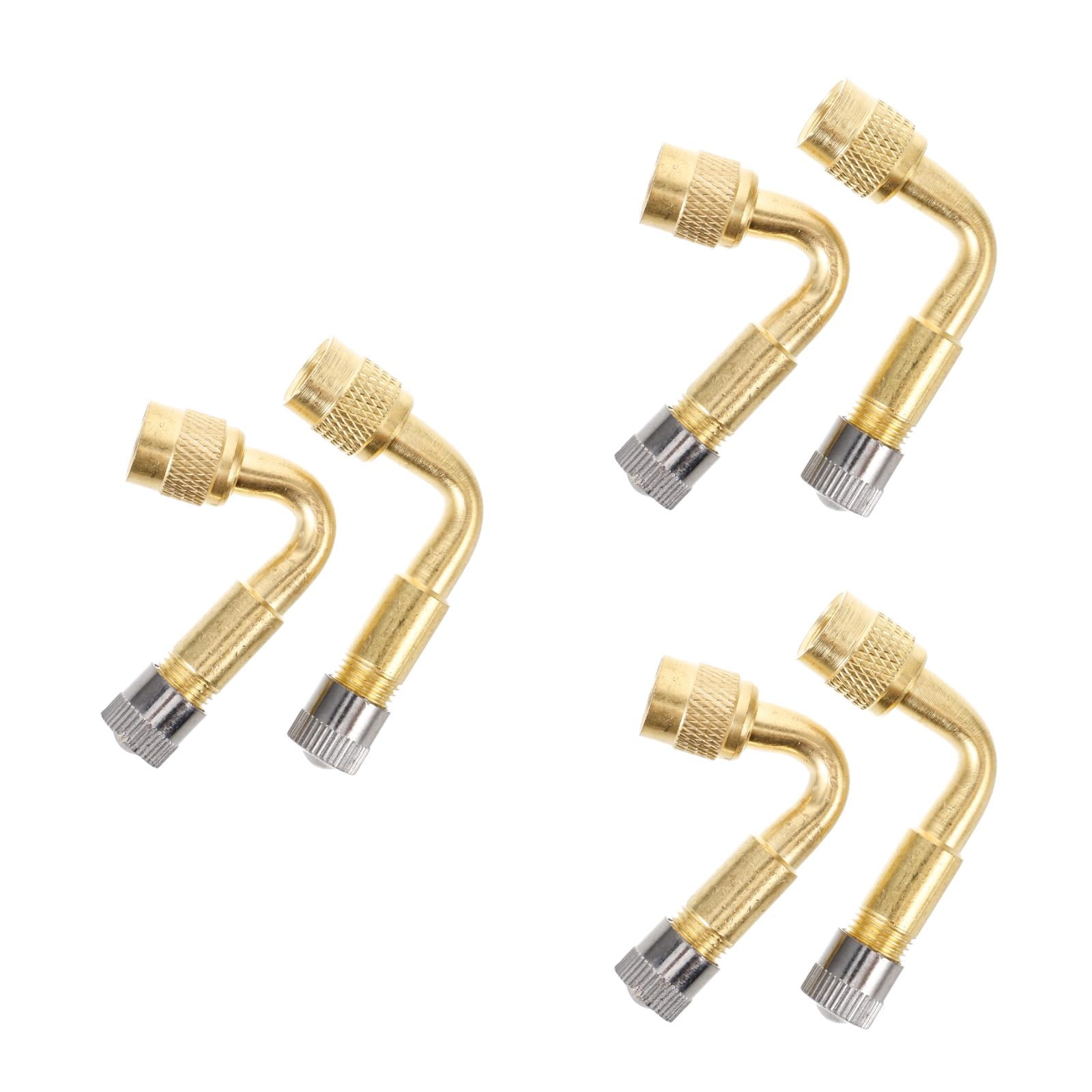 Hemoton Set of 3 Tire Valve Extension Rod Valves Stem Extenders Golden ...