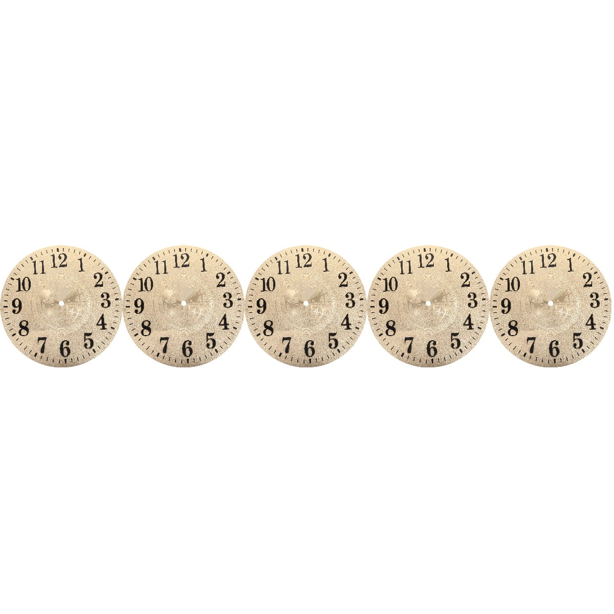 Hemoton Set of 5 Clock Dial Digital Wall Clocks for Home Decor Student ...