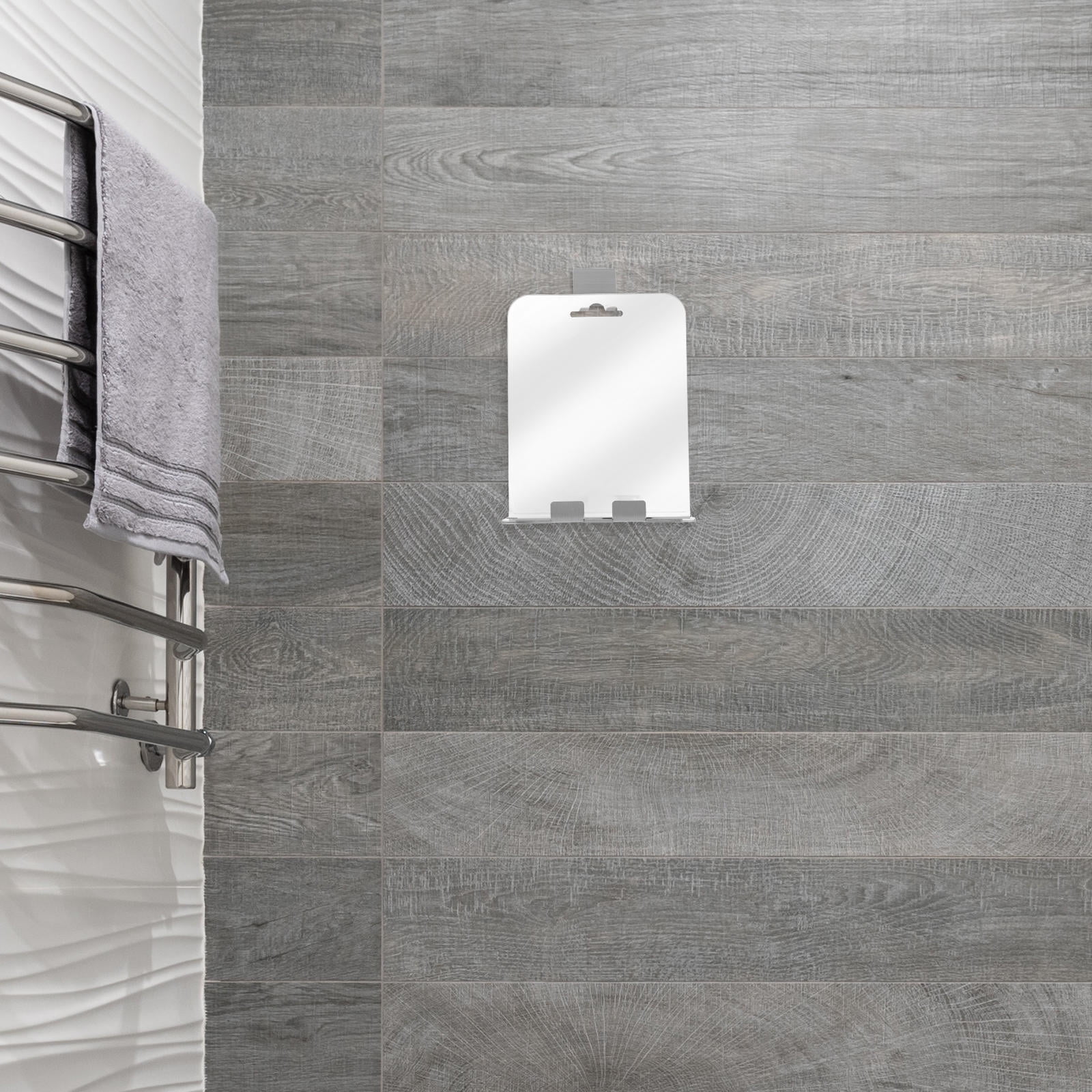 Hemoton Shower Mirror Fogless For Shaving With Suction Cup Razor Holder ...