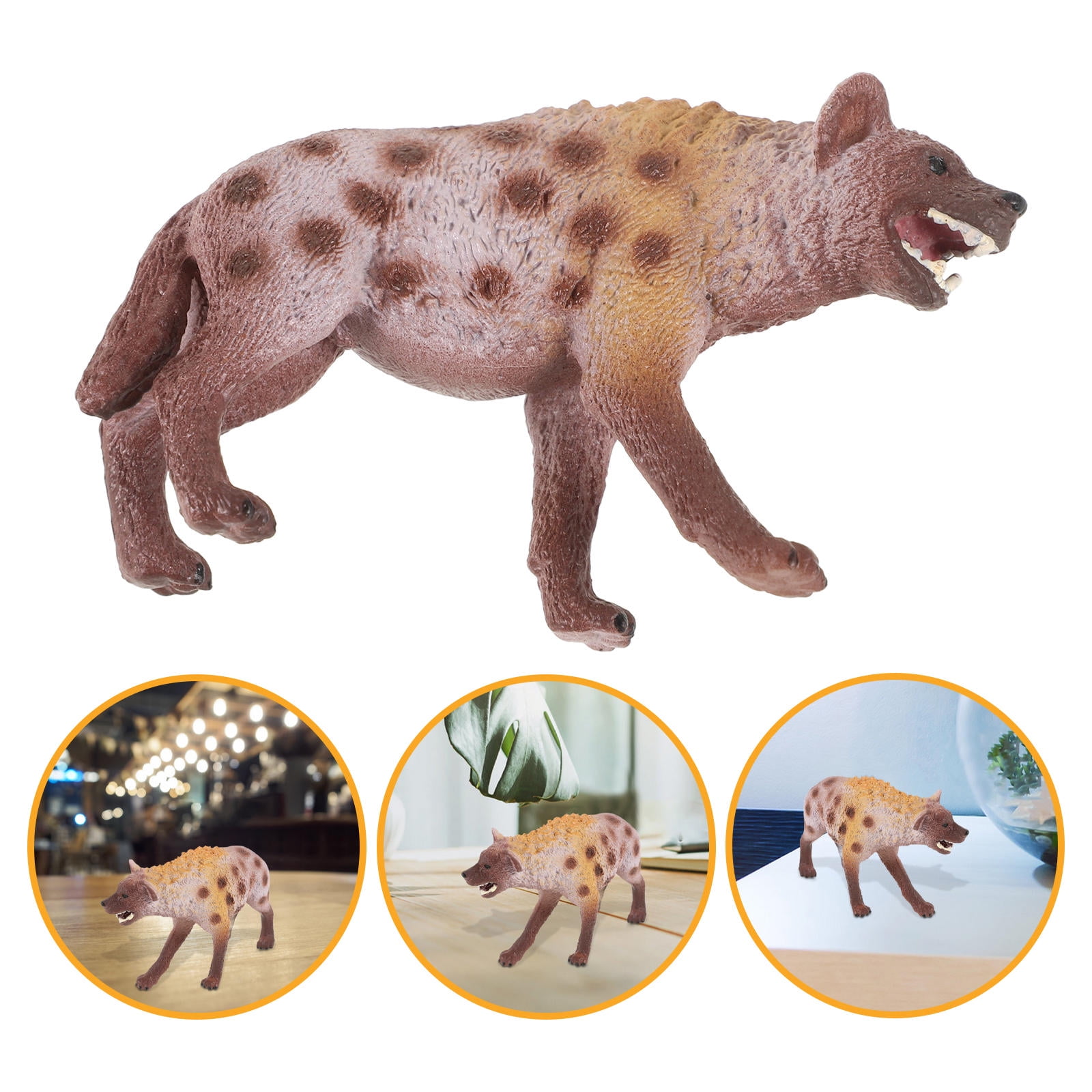 Hemoton Simulated Hyena Model Plastic Hyena Statue Small Hyena Model ...
