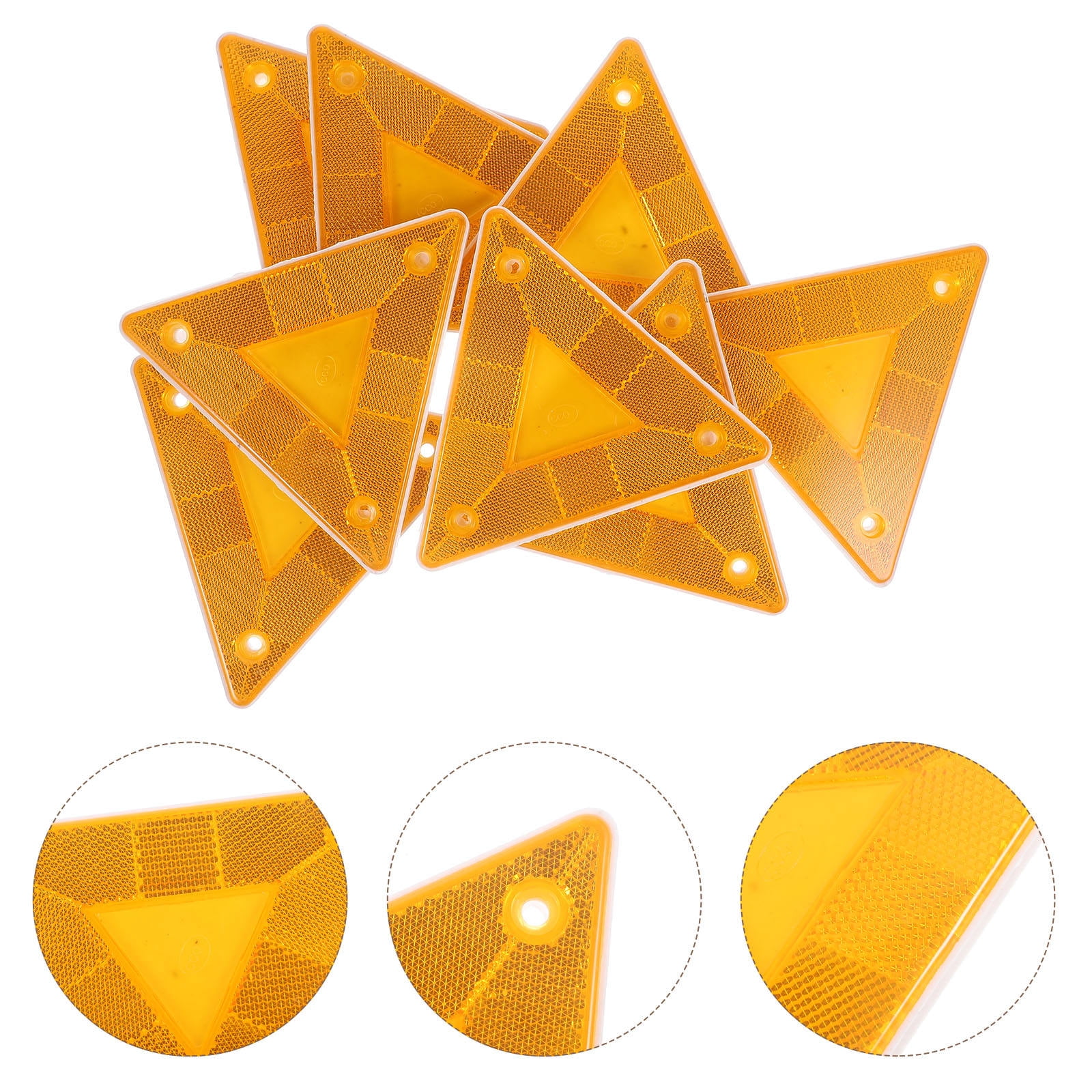 Hemoton Slow Moving Vehicle Sign for Car Reflective Yellow Plastic ...