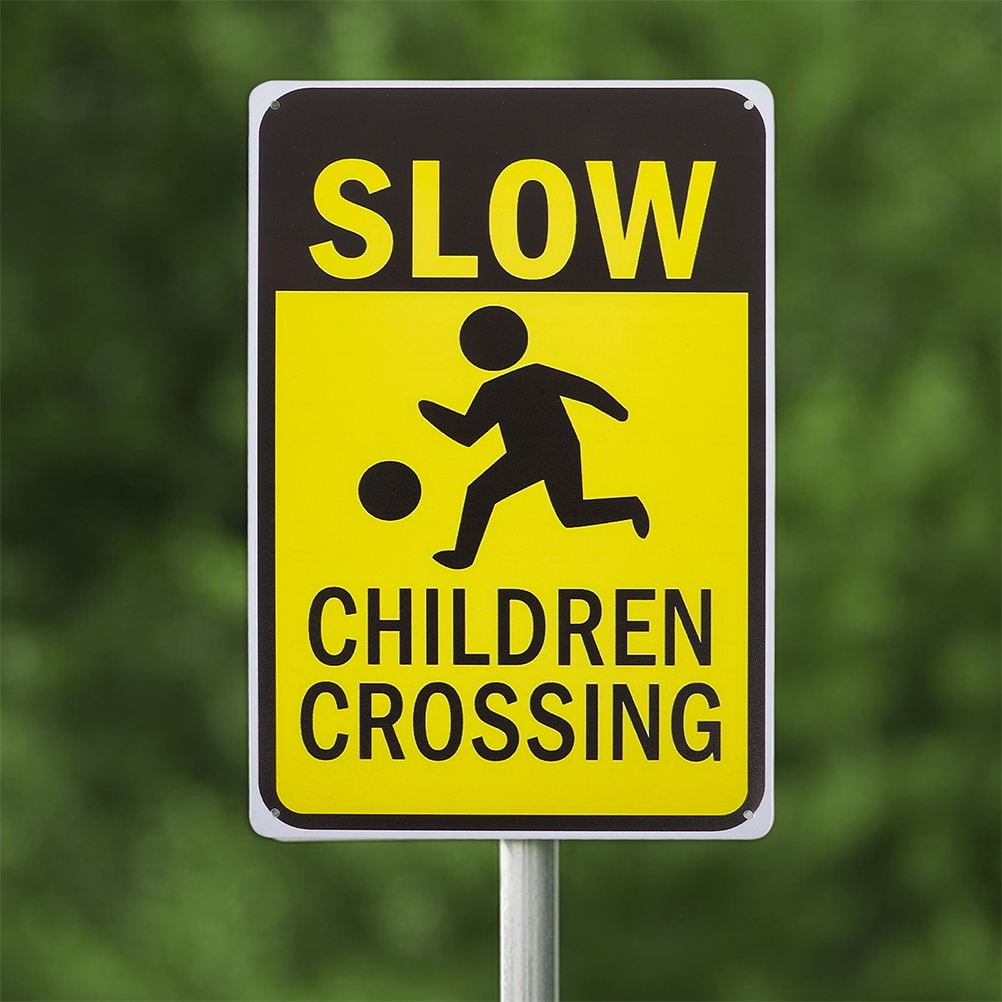 Hemoton Slow down Signs for Neighborhoods Road Safety Child - Walmart.com