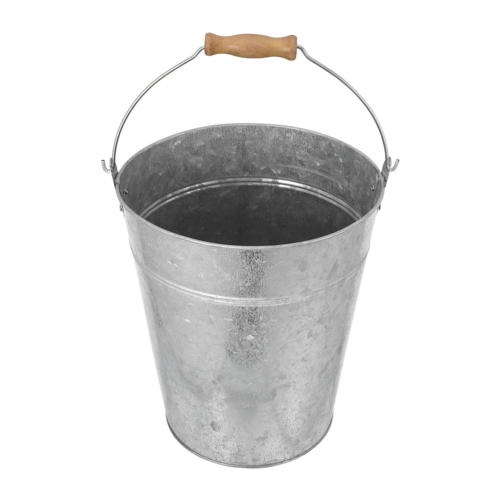 Hemoton Small Galvanized Metal Buckets With Handles Rustic Tin Pails ...